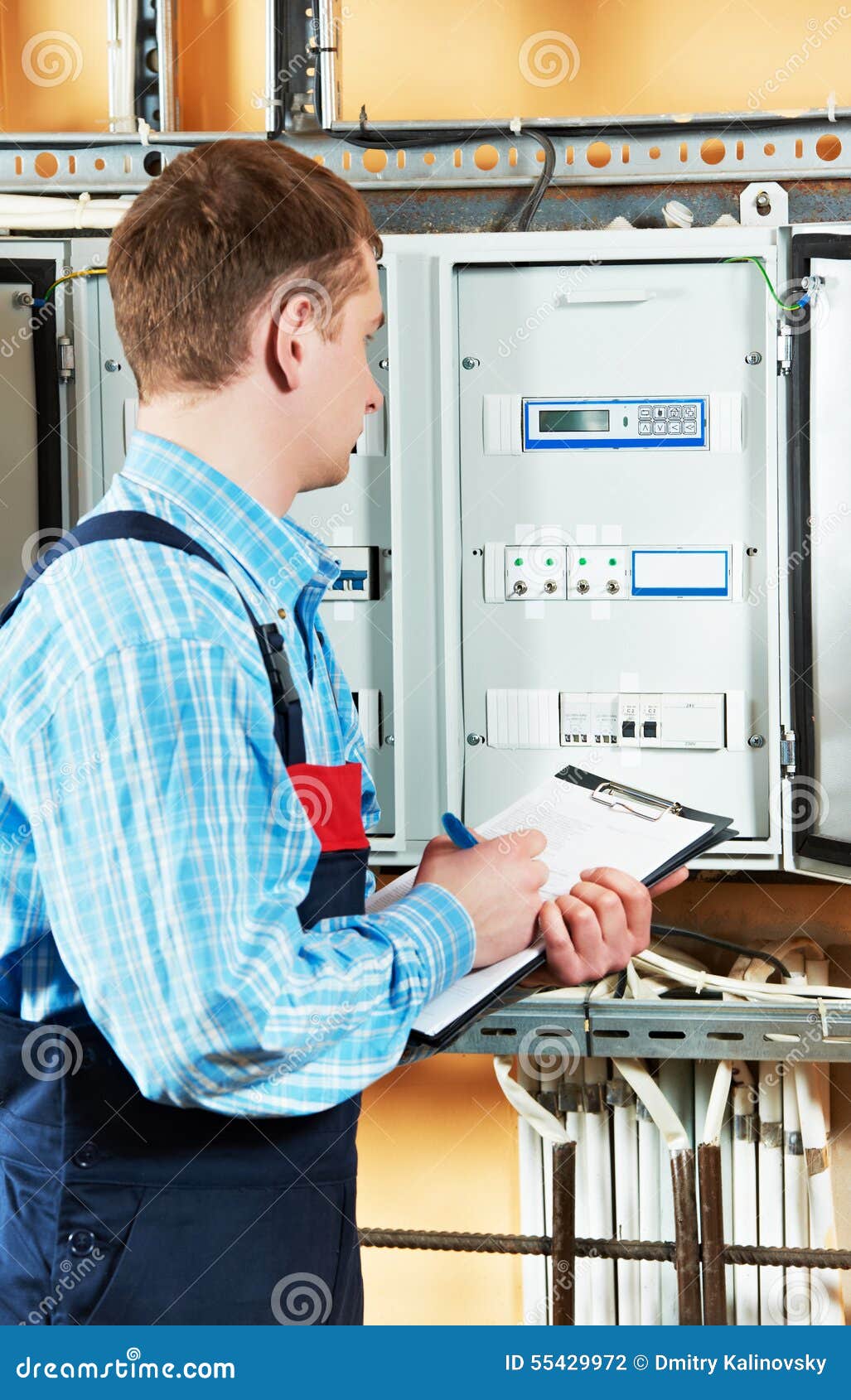 Electrician Engineer Worker Stock Photo - Image of inspector, labor ...