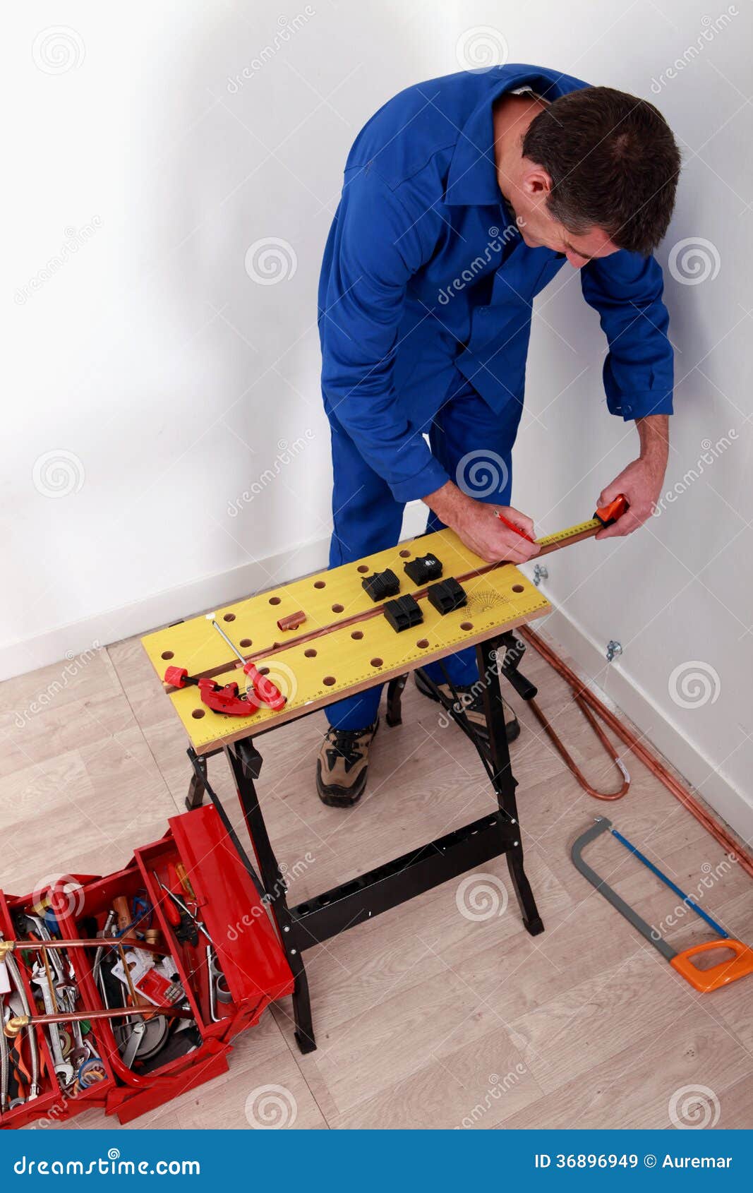 Electrician Fixing Breaker Box Stock Image - Image of system, energy ...