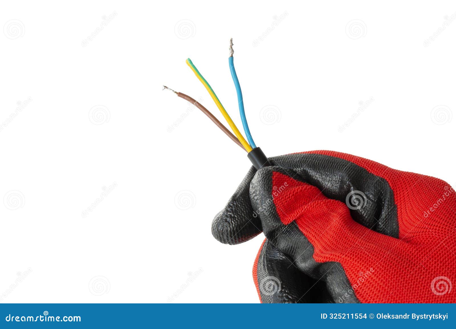 The Ends Of The Electrical Cable In The Trench. Electrical Cable ...