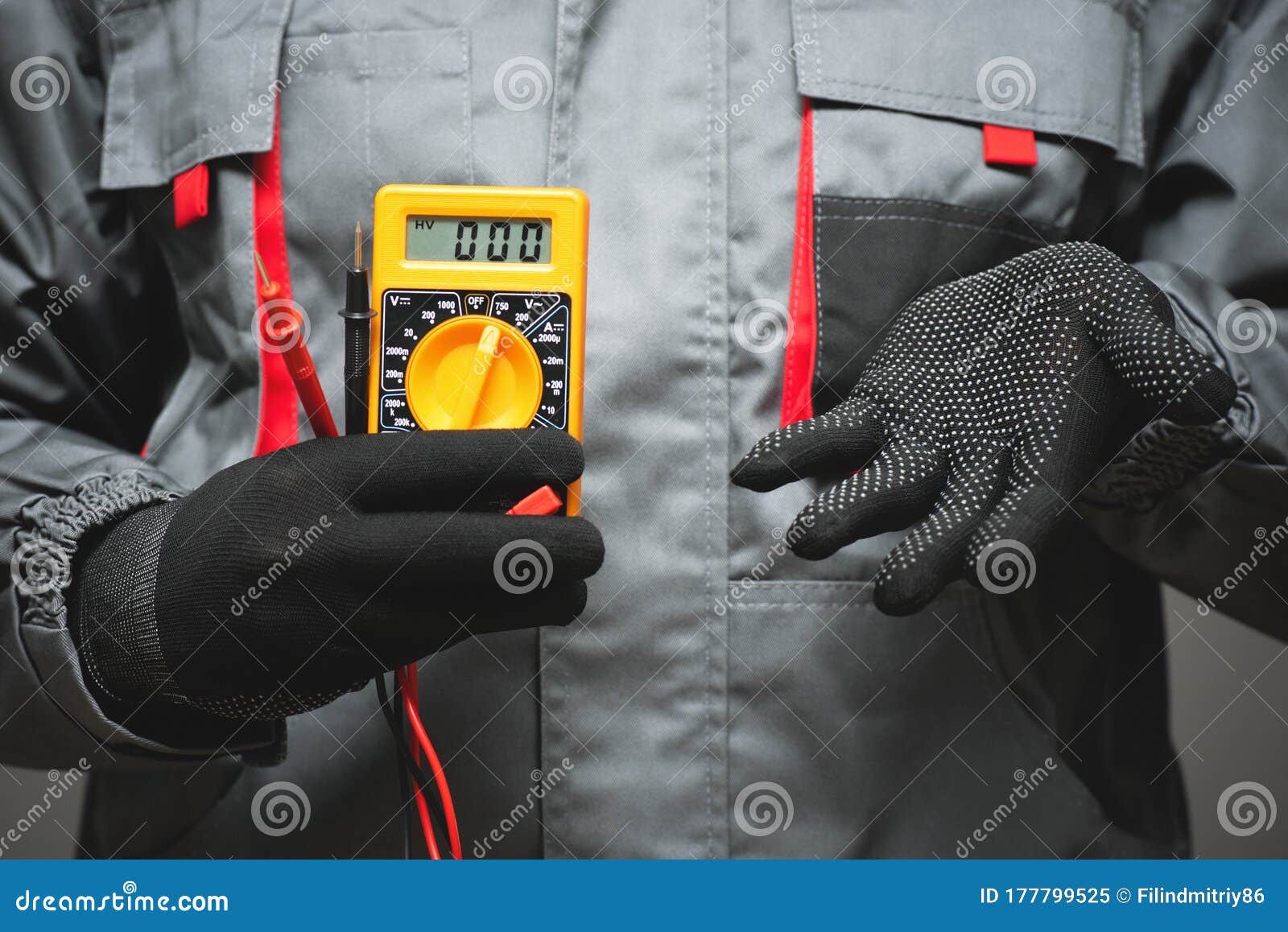 Multimeter stock image. Image of showing, black, measurement - 177799525