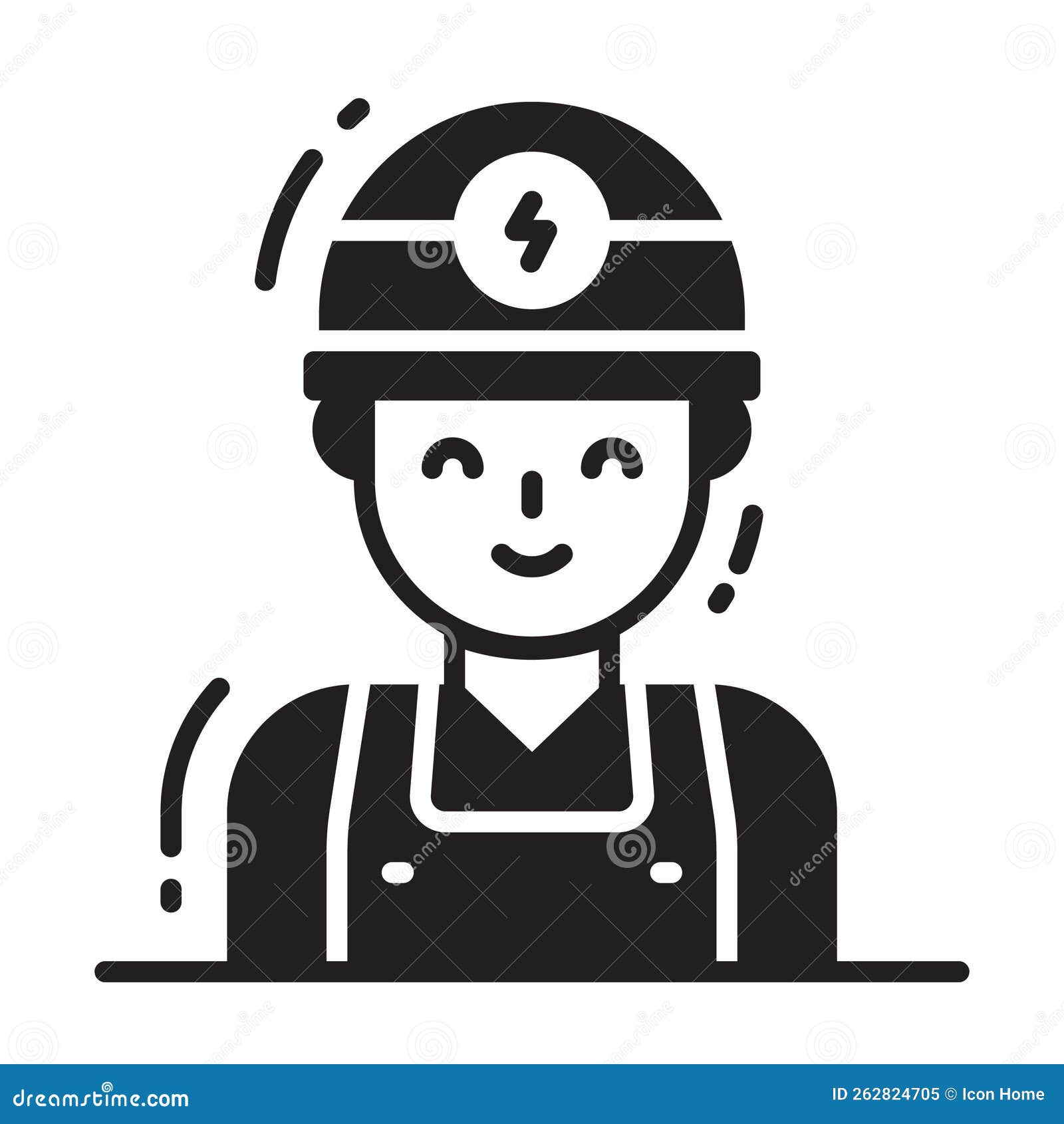 Electrician Icon, Single Avatar Vector Illustration Stock Vector ...
