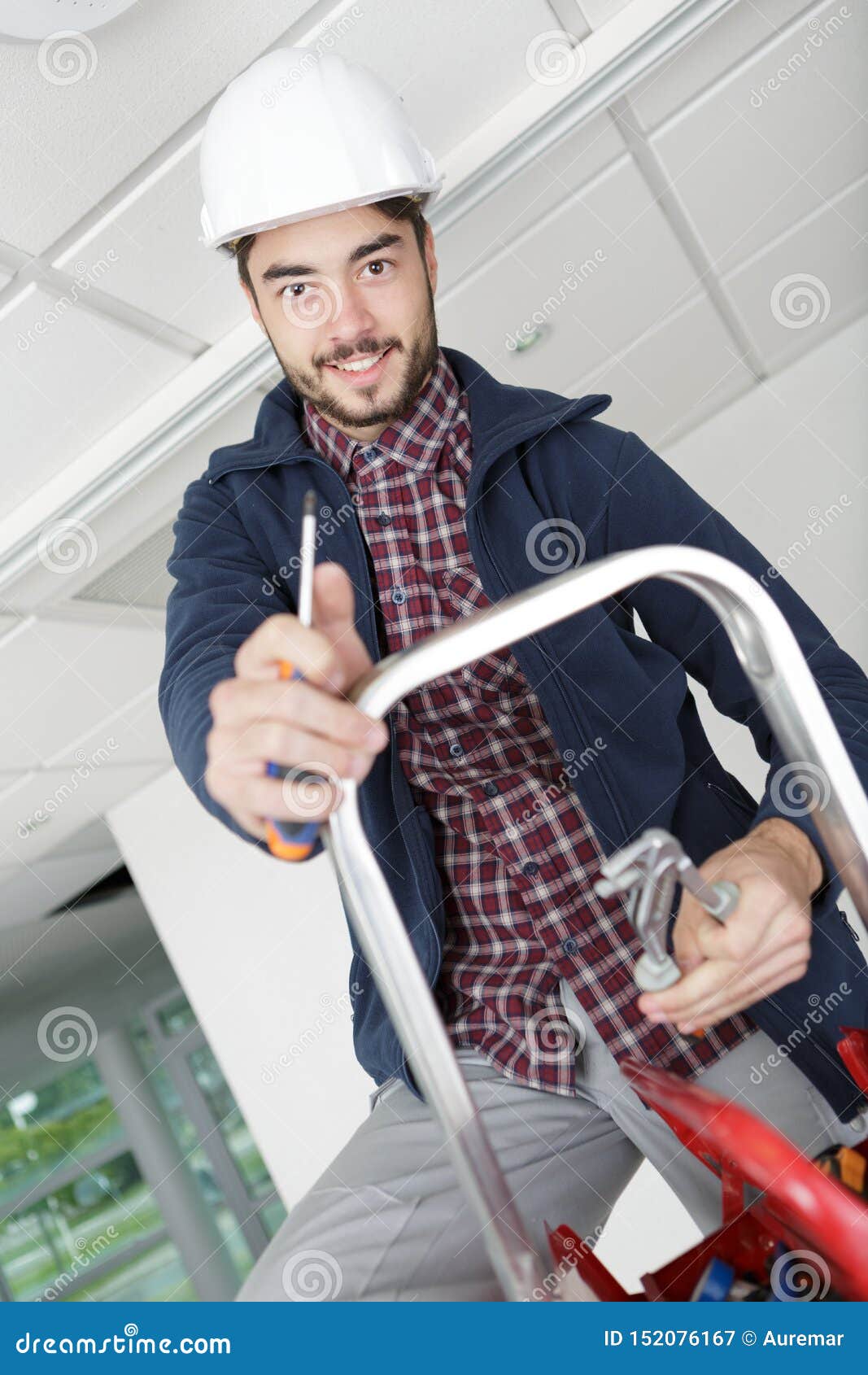 Electrician Manual Worker Construction Worker Stock Image - Image of ...