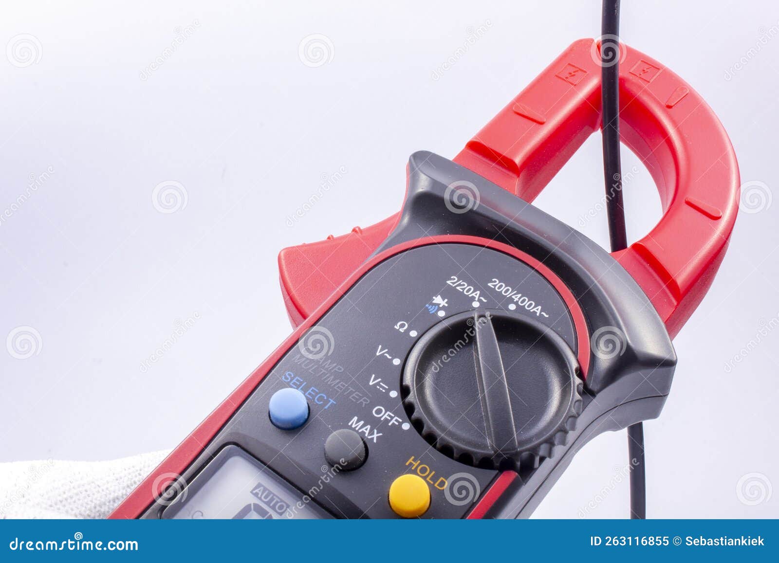 The Electrician Measures the Current in the Phase Wire with a Meter ...