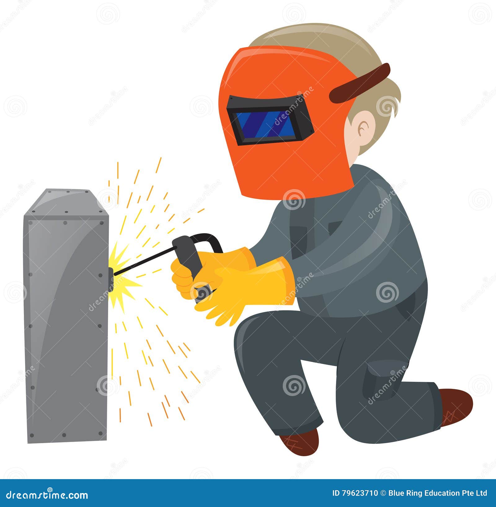 Cartoon welder clipart