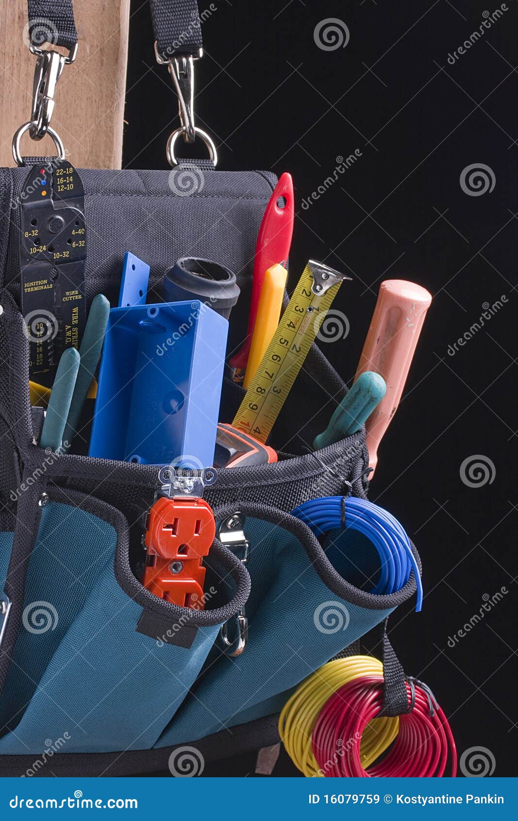 Electrician s bag stock image. Image of electrician, handyman - 16079759