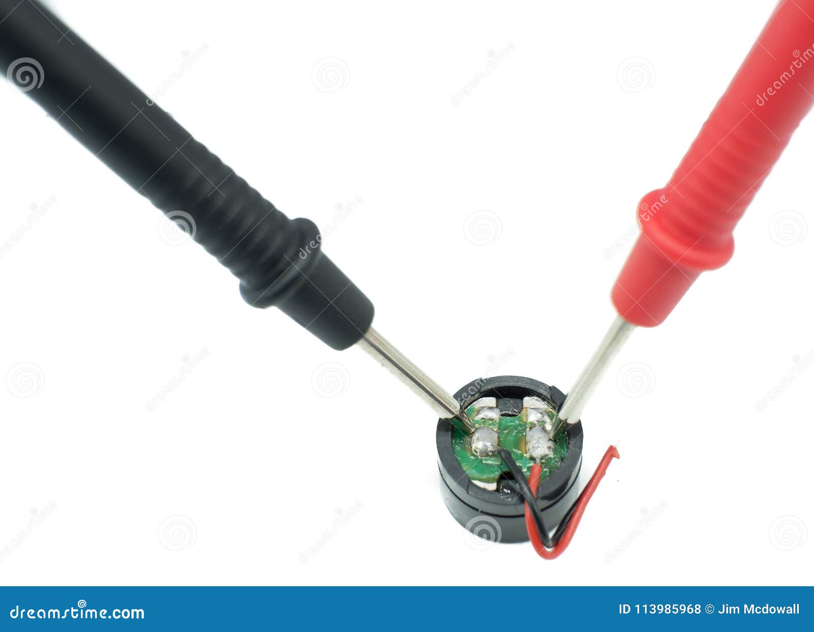 Testing SMD Component Using Multitester Stock Image | CartoonDealer.com ...