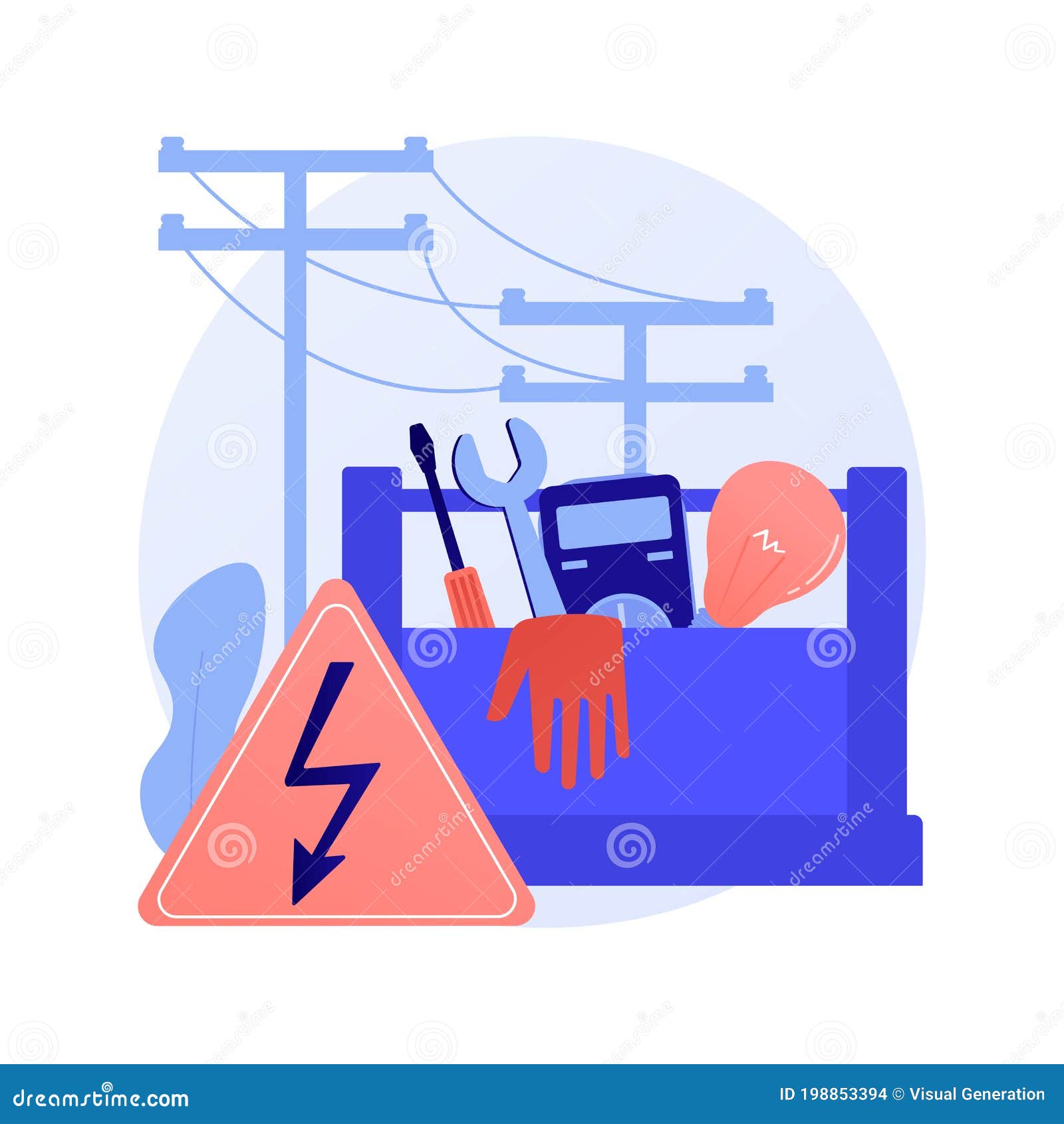 Electrician Services Abstract Concept Vector Illustration. Stock Vector ...