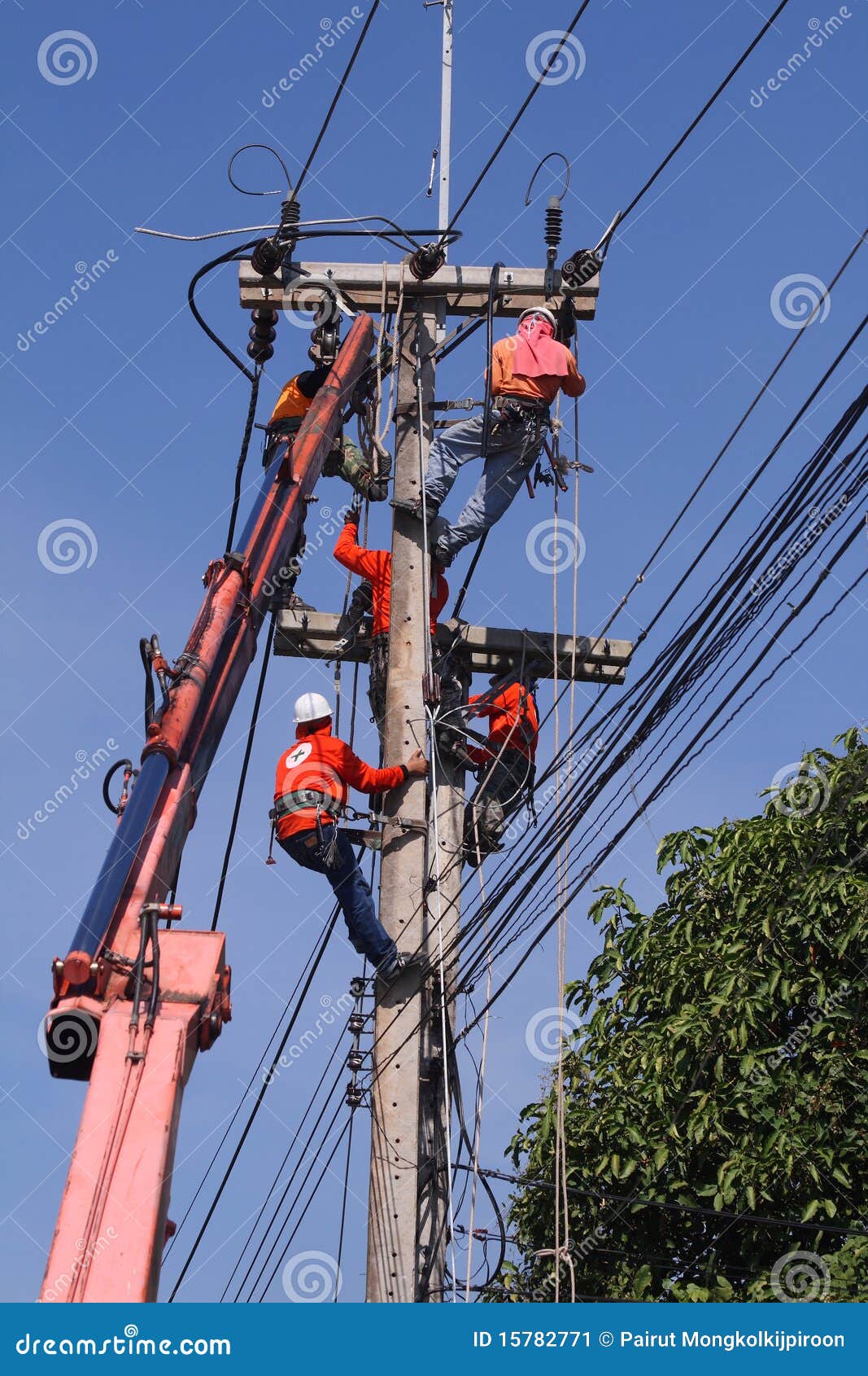 Electrician stays stock image. Image of cabin, electric - 15782771