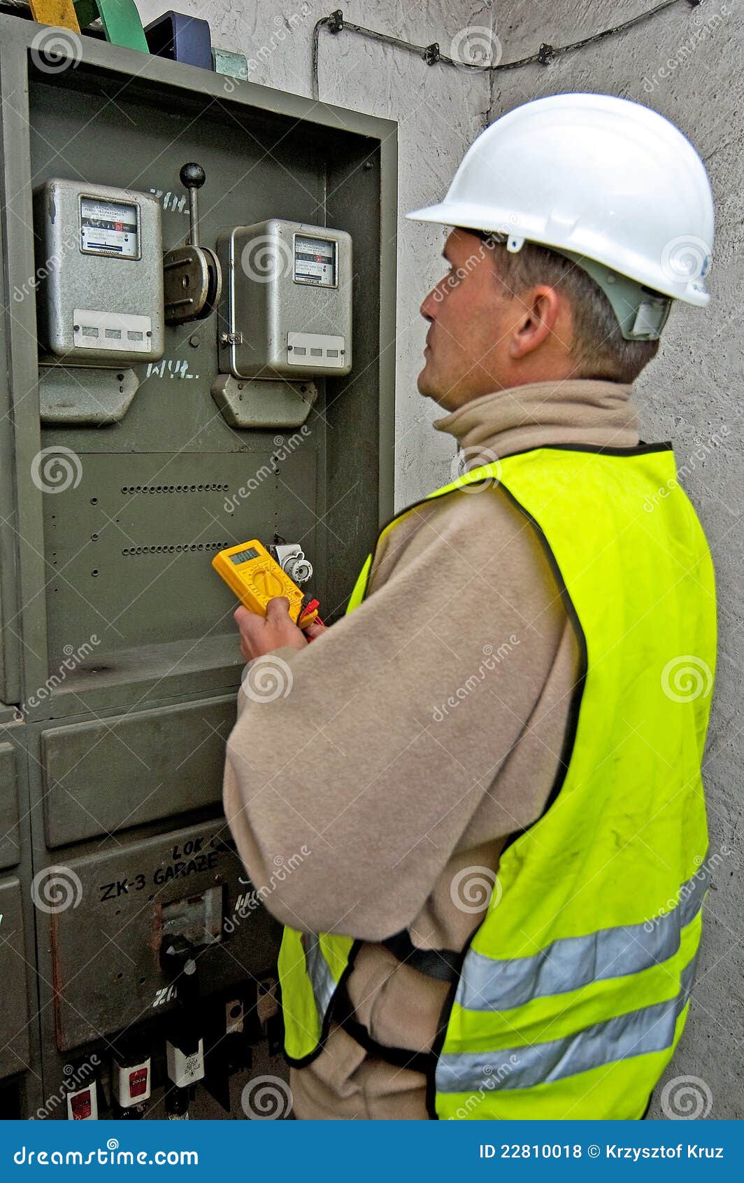 Electrician in Switching Power Stock Photo - Image of danger, paralysis ...