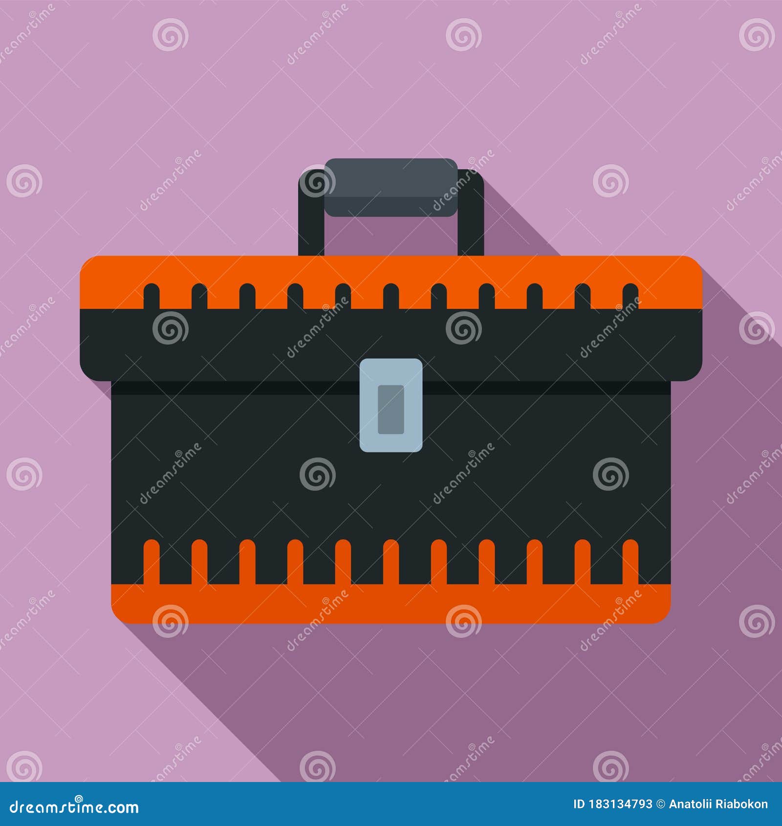 Electrician Tool Box Icon, Flat Style Stock Vector - Illustration of ... Electrician Tool Box Icon, Flat Style Stock Vector - Illustration of ...