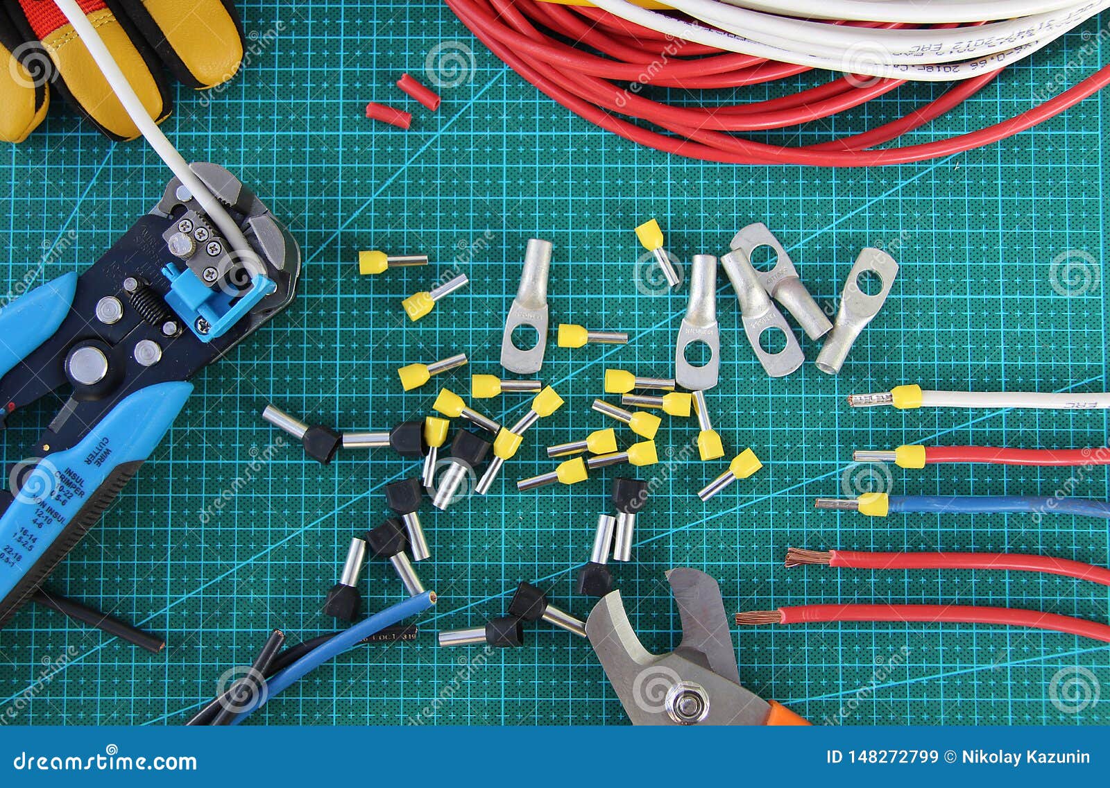 Electronics Repair Tool on the Table Top View Stock Image - Image of ...