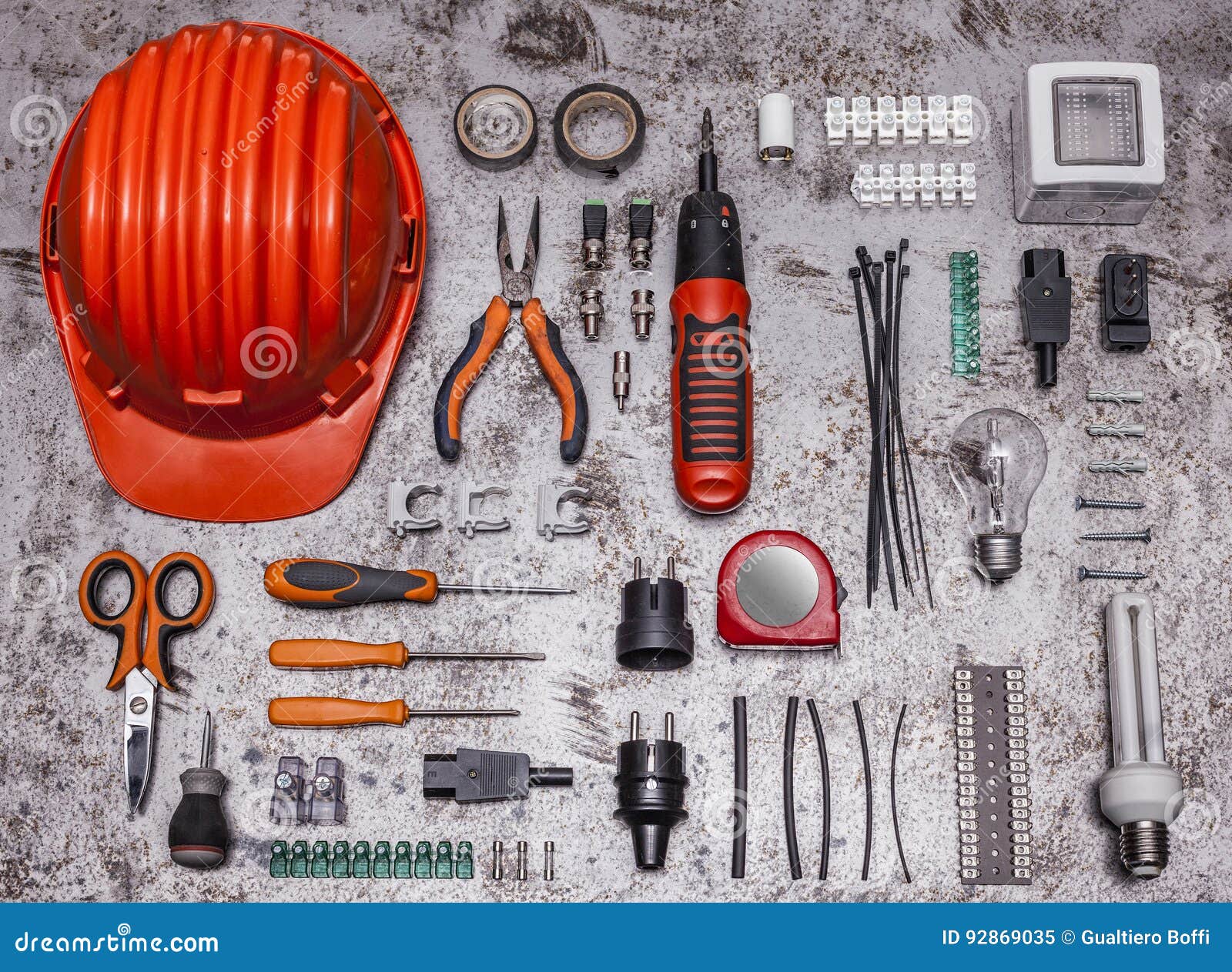 Electrician Tools Background Stock Image - Image of energy, tools: 92869035