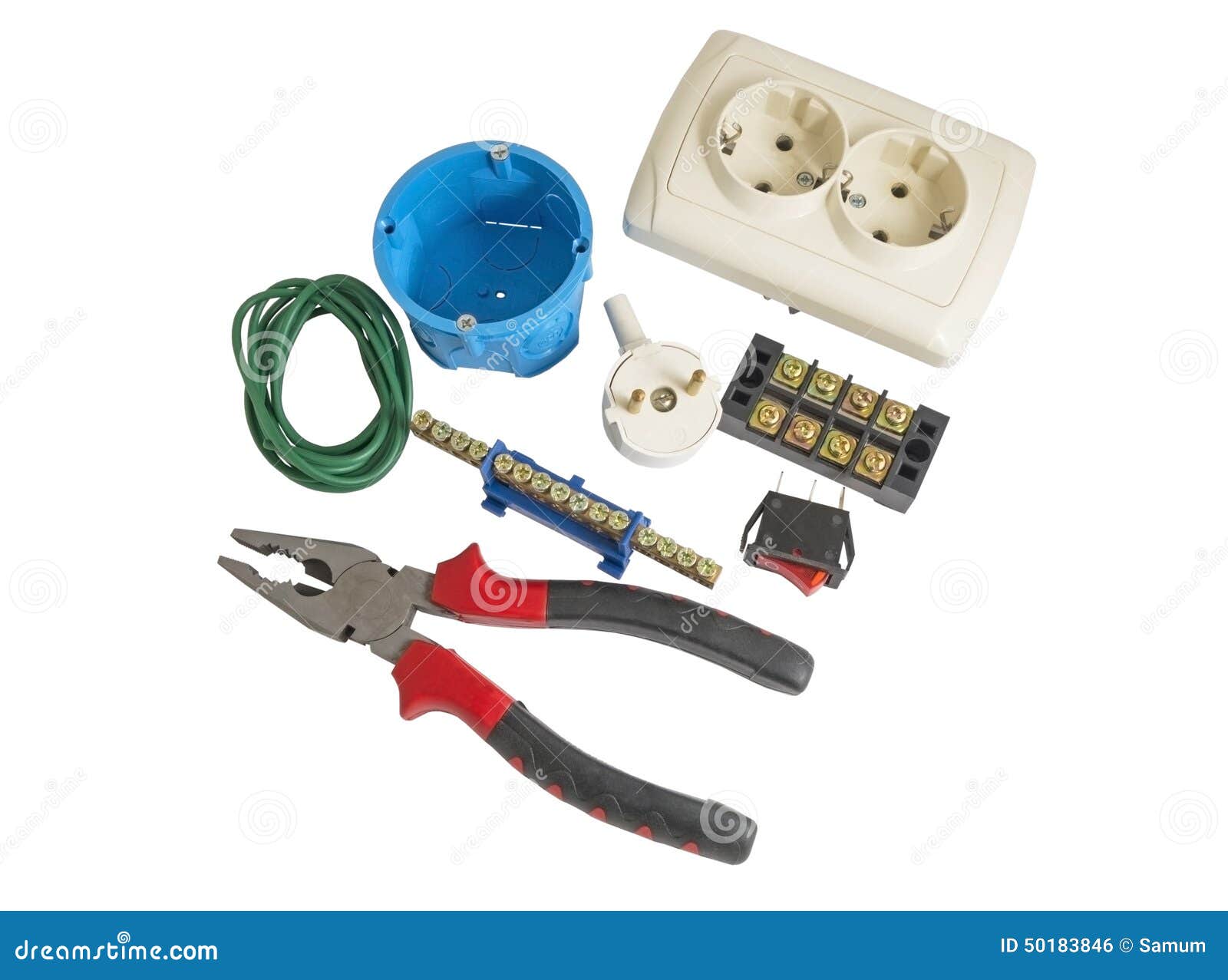 Electrician tools stock photo. Image of background, outlet - 50183846