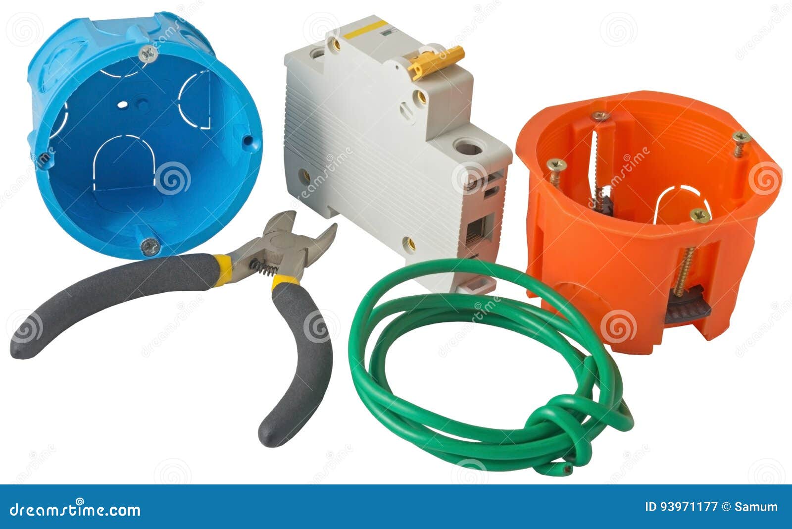 The Electrician tools stock image. Image of object, service - 93971177