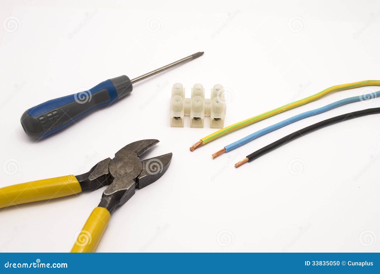 Electrician tools group stock photo. Image of blue, black - 33835050