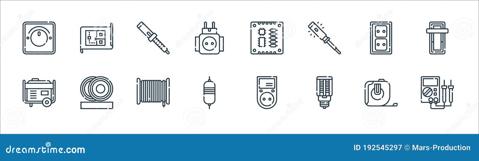 Electrician Multimeter Icon Color Outline Vector | CartoonDealer.com ...