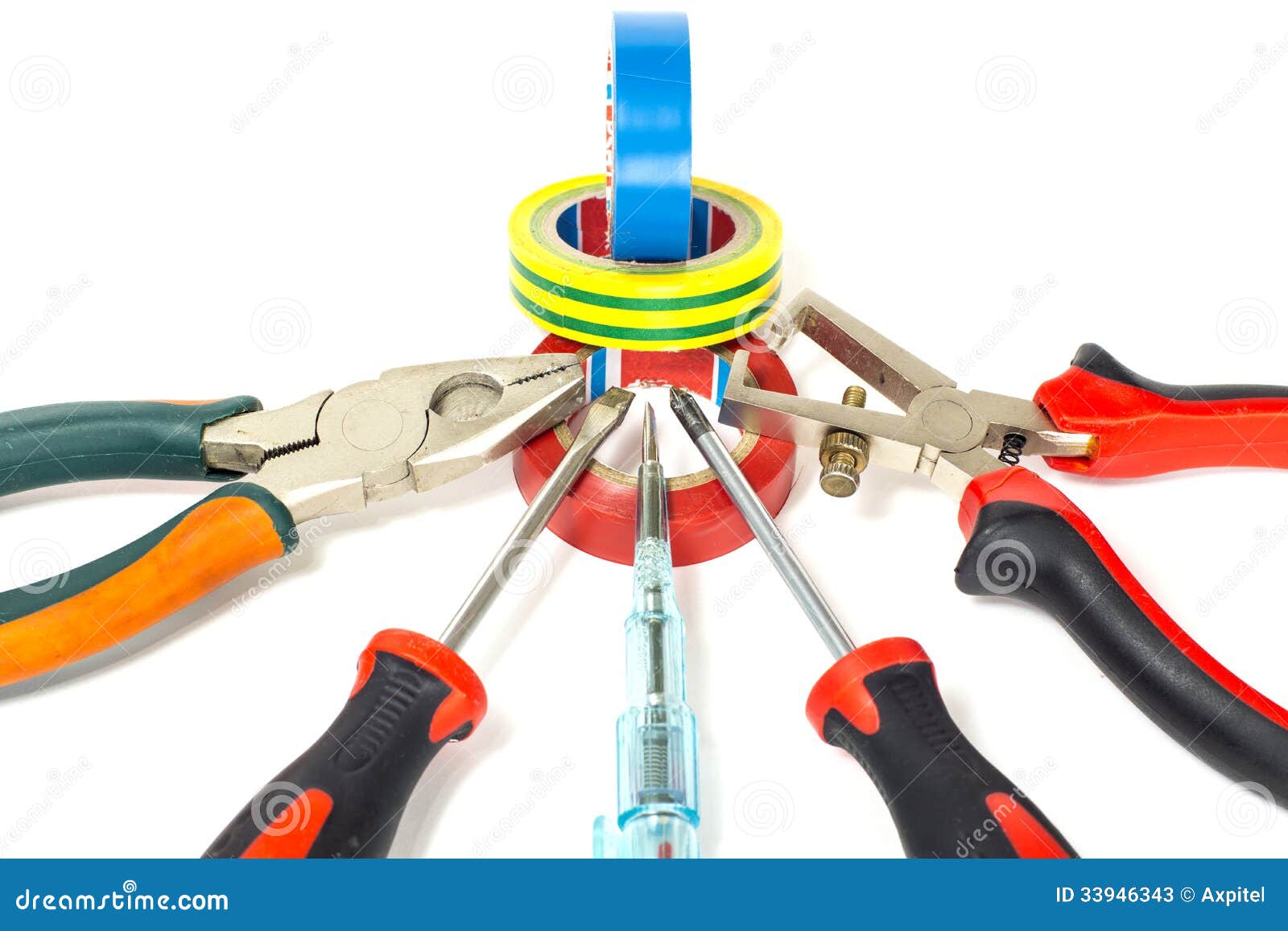Electrician tools stock image. Image of insulating, technician - 33946343
