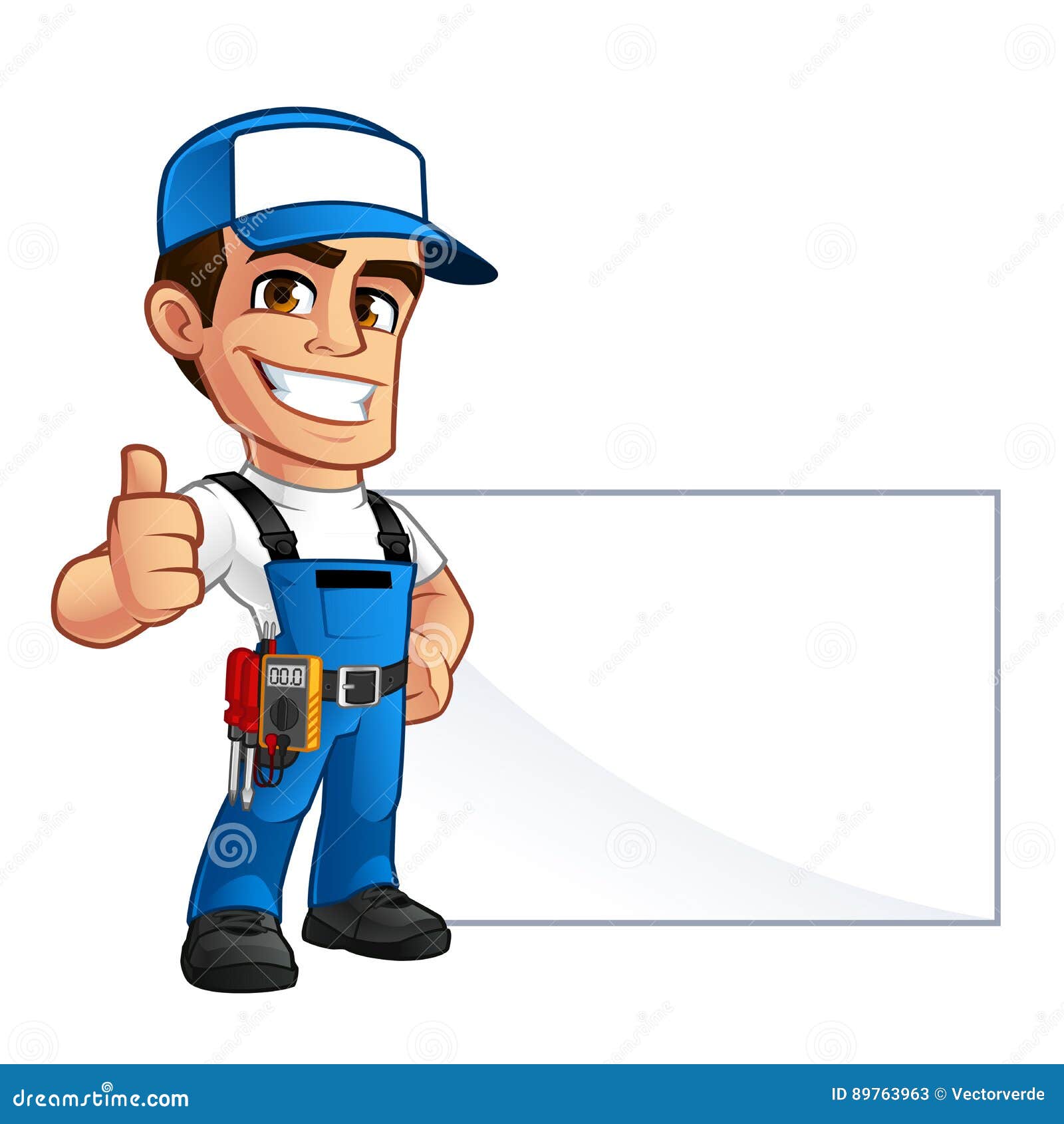 Electrician stock vector. Illustration of equipment, professional ...