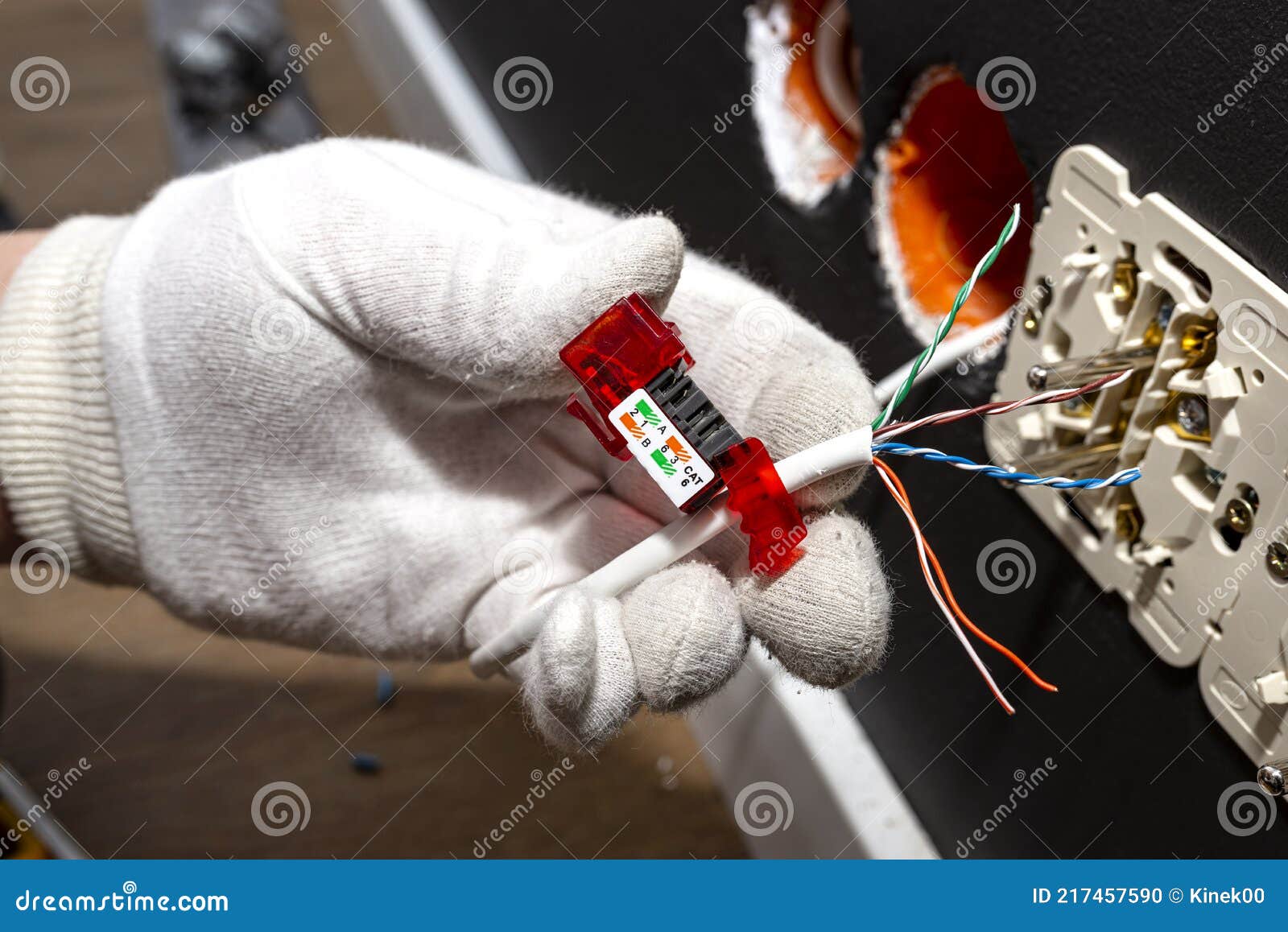 RJ45 Installing Connectors Royalty-Free Stock Photography ...