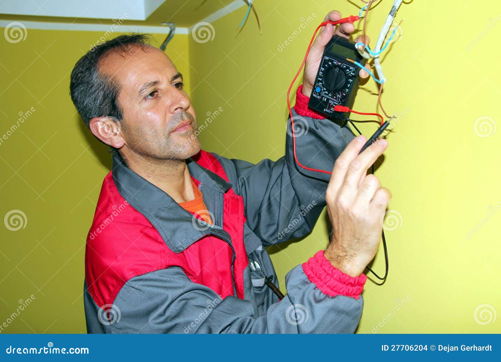 Electrician at Work stock photo. Image of industry, hobby - 27706204