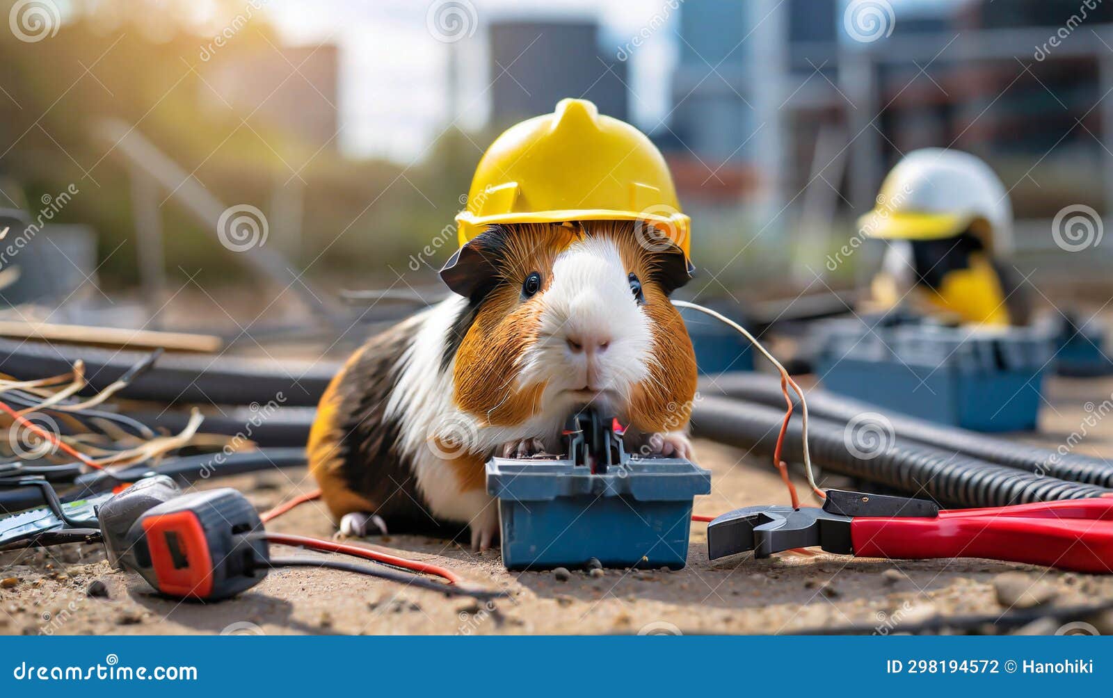 Electrician In Helmet Climbing Utility Pole To Work And Repair High ...