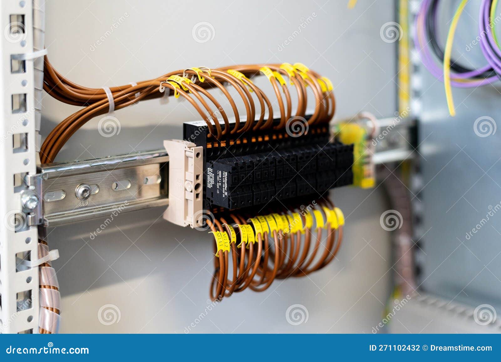 Electrician at Work, Electric Components, Electrical Voltage Stock ...