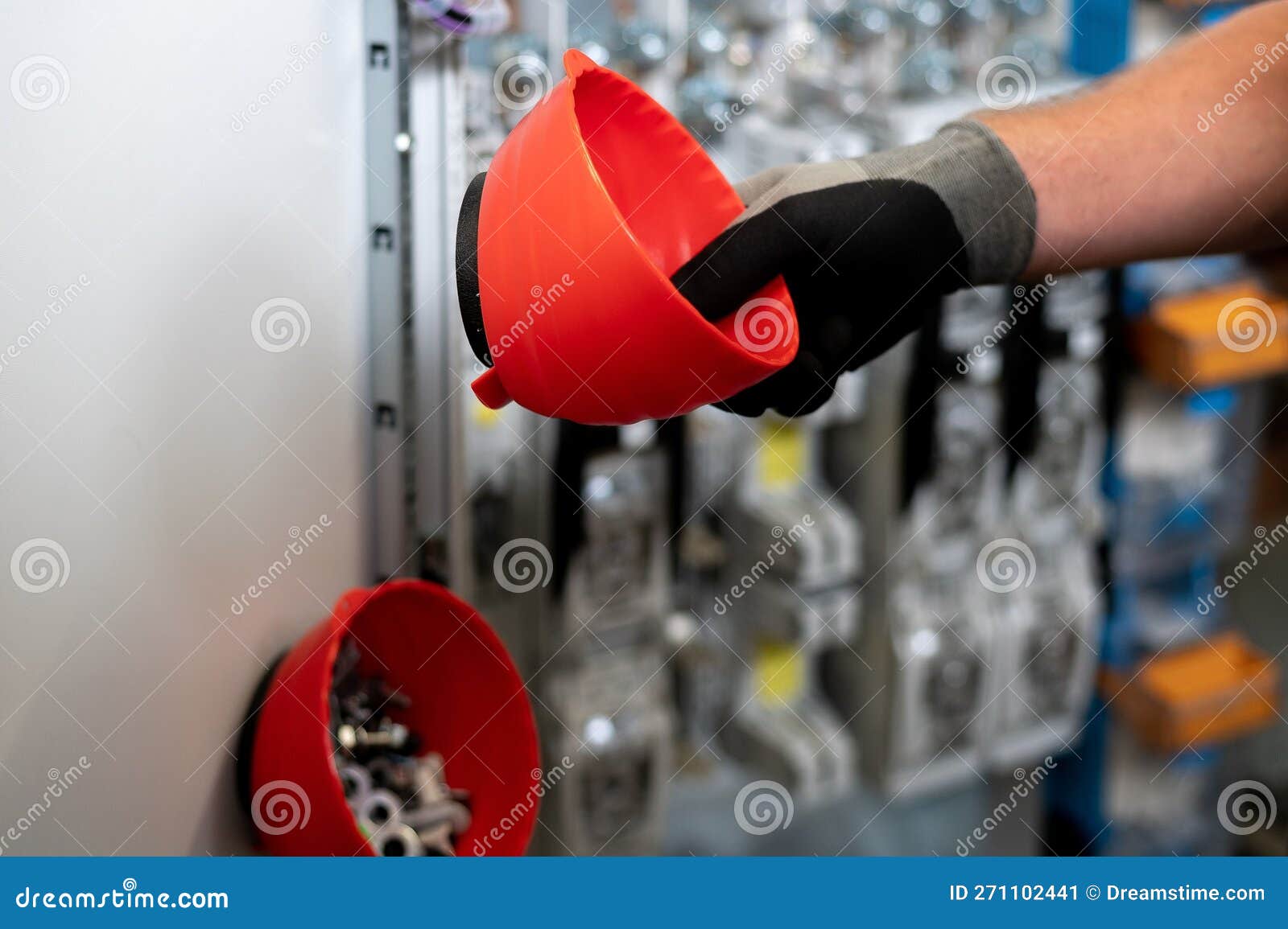 Electrician at Work, Electric Components, Electrical Voltage Stock ...