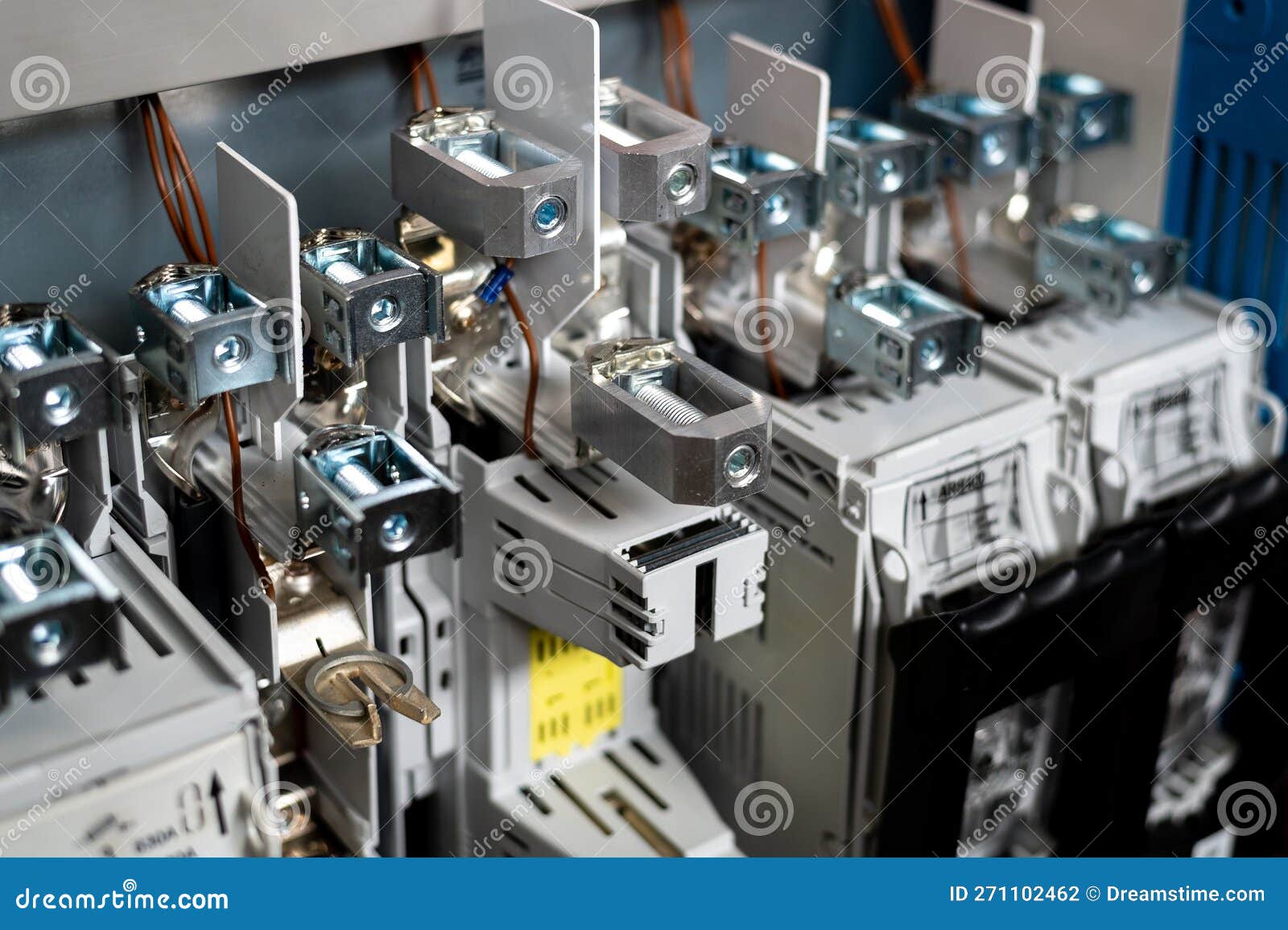 Electrician at Work, Electric Components, Electrical Voltage Stock ...