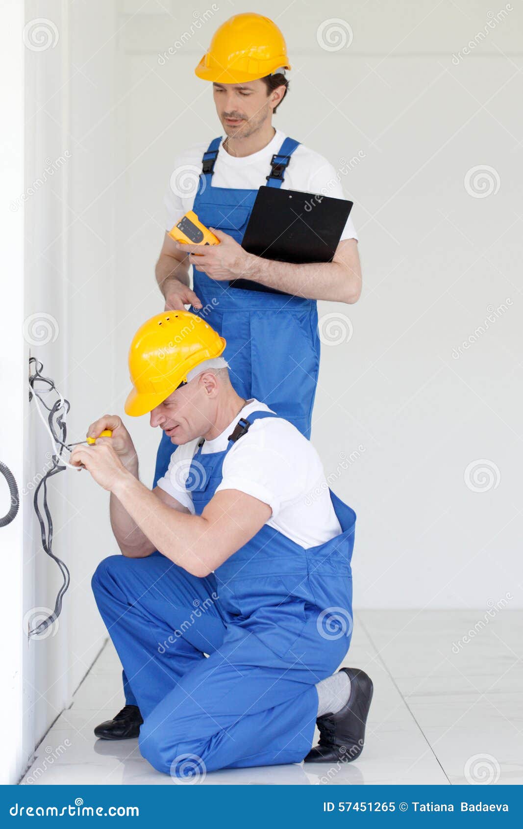 Electrician at work stock image. Image of young, working - 57451265
