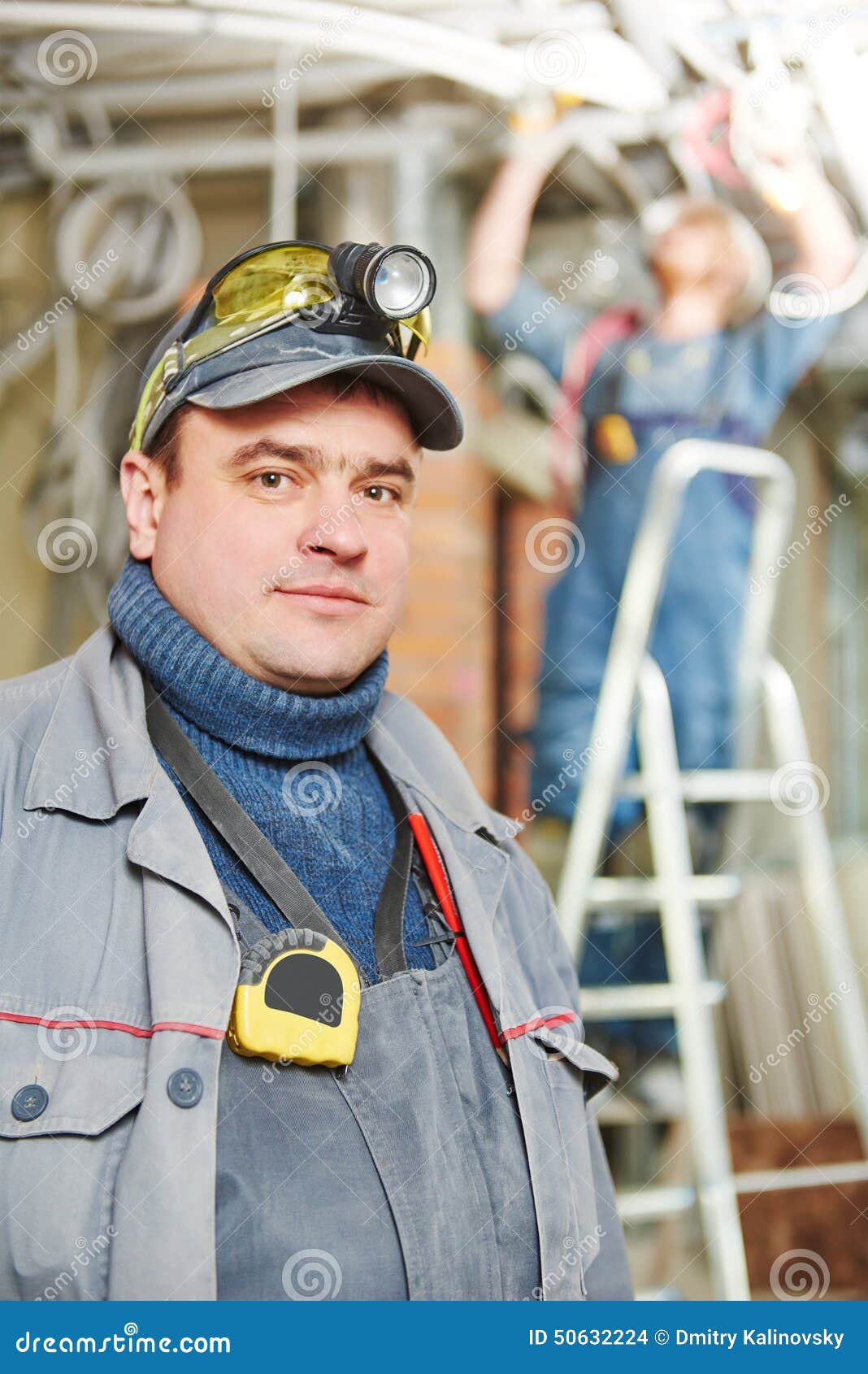 Electrician worker stock photo. Image of professional - 50632224