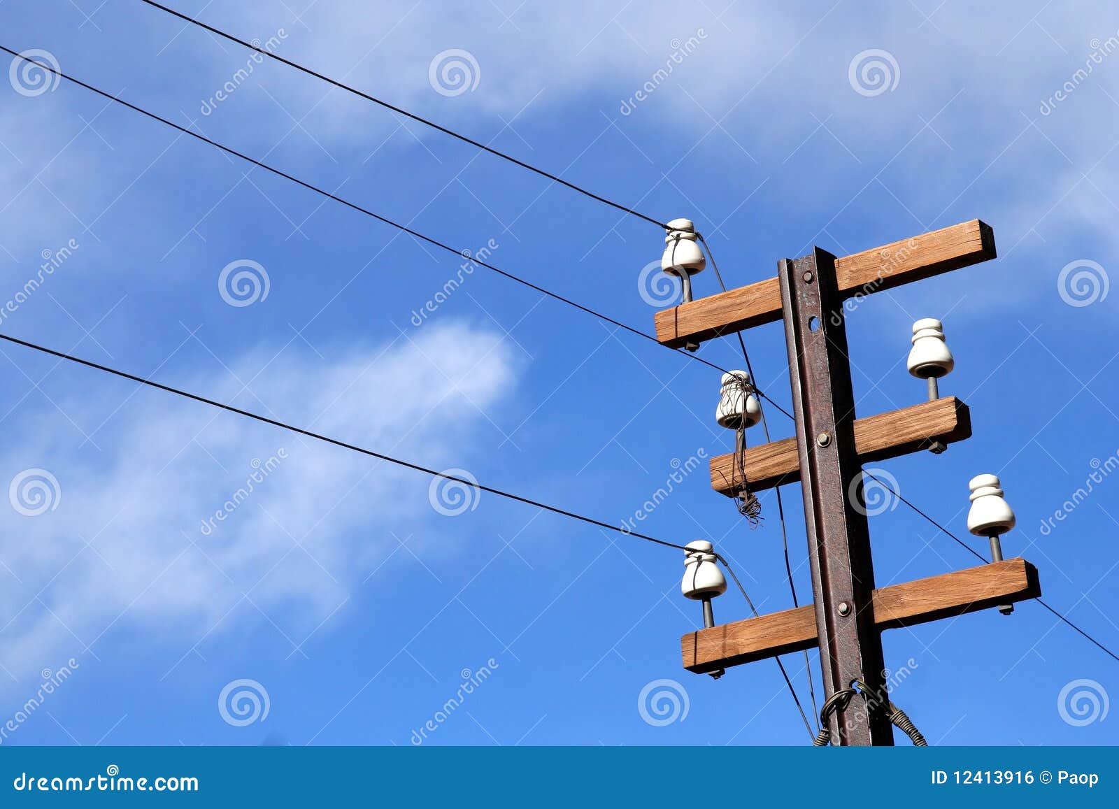 Electricity stock photo. Image of industry, infrastructure - 12413916