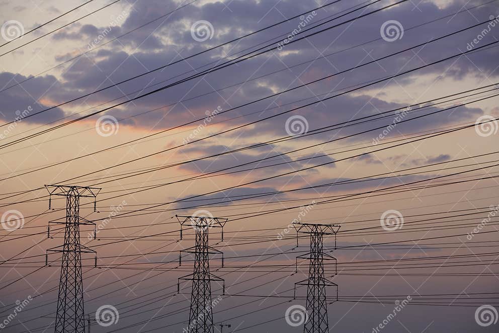 Electricity stock image. Image of metal, conductor, pylon - 1273811