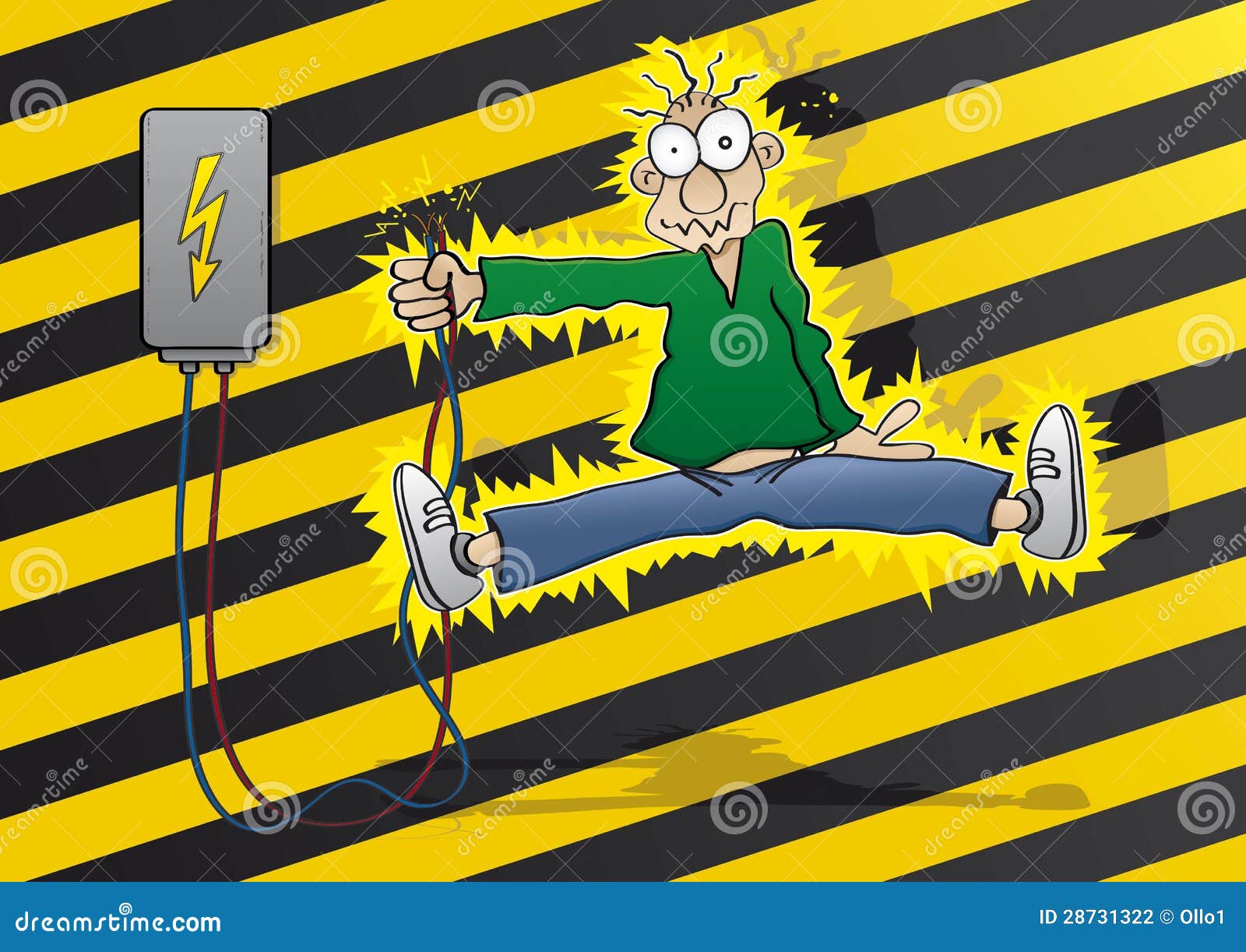 Electricity stock vector. Illustration of electrician - 28731322