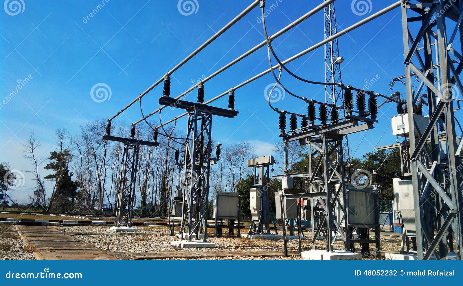 Electricity stock photo. Image of electricity, blue, basbar - 48052232