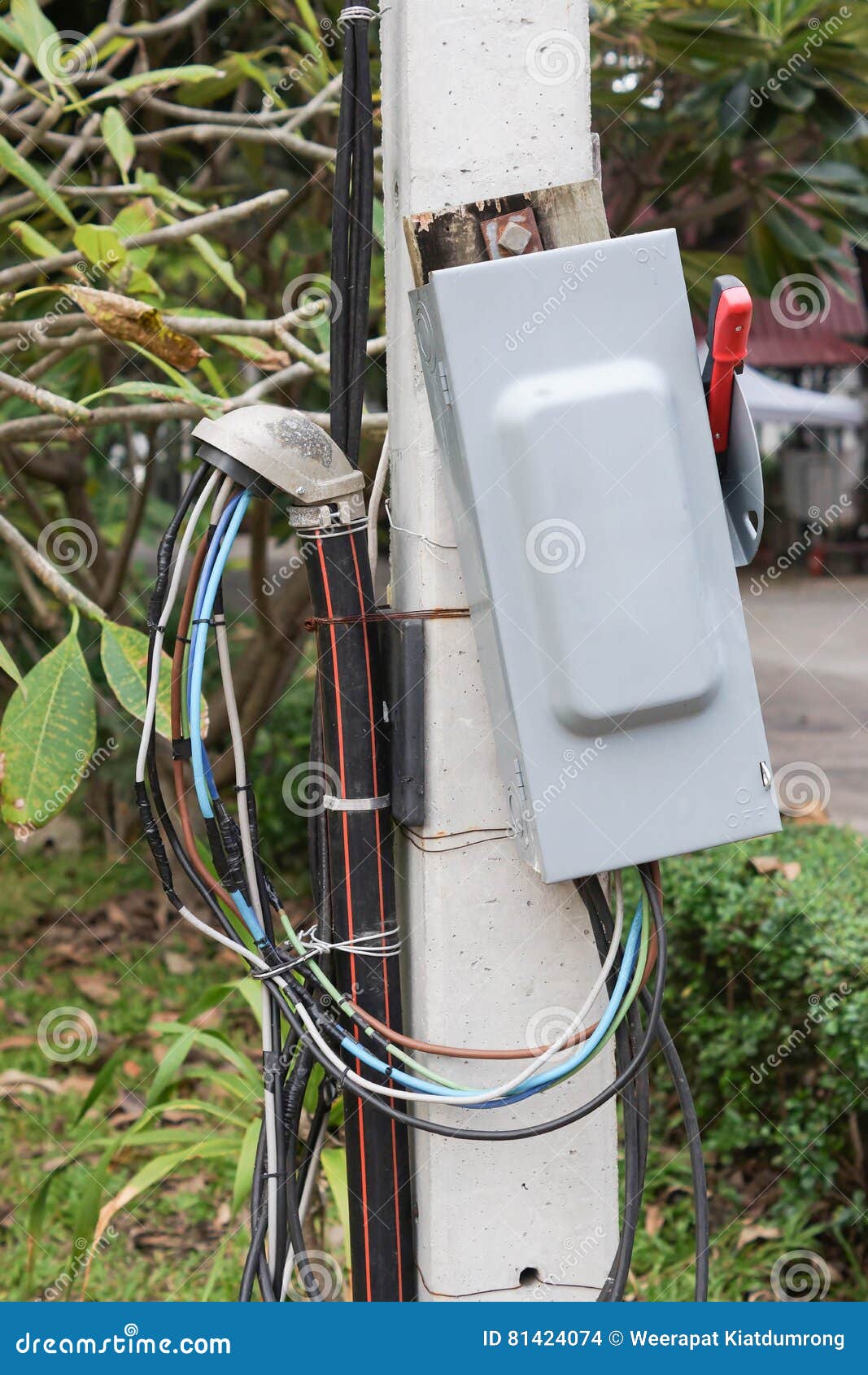 Electricity Breaker Overload Short Circuit, Old Grunge Messy Fuse Box ...