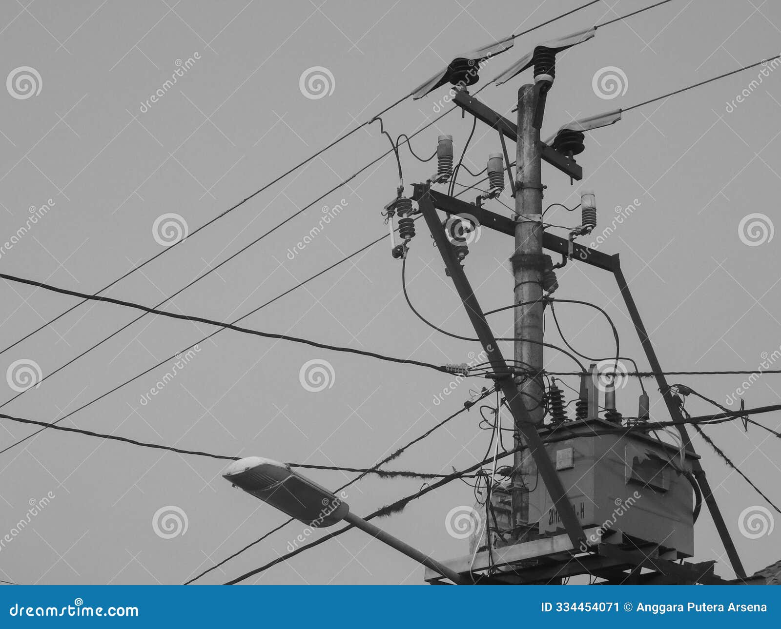 Electricity Cable Intersection, Symbol of Urban Complexity in an ...