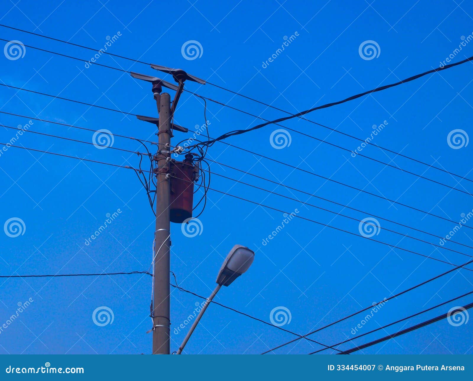 Electricity Cable Intersection, Symbol of Urban Complexity in an ...