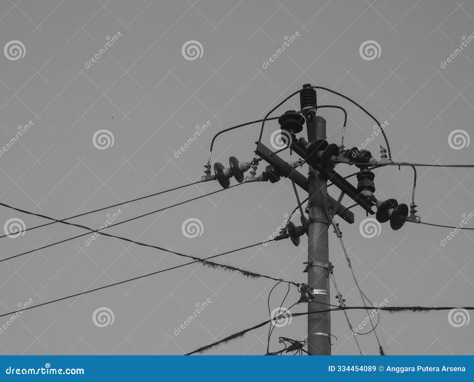 Electricity Cable Intersection, Symbol of Urban Complexity in an ...