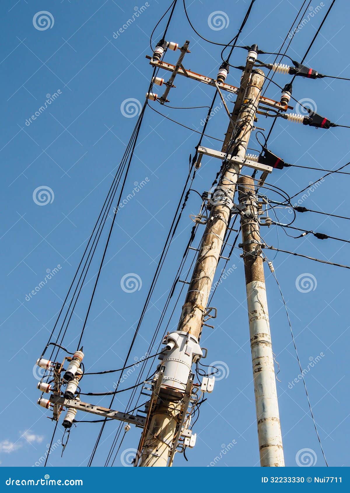 Electricity column stock photo. Image of power, electrical - 32233330