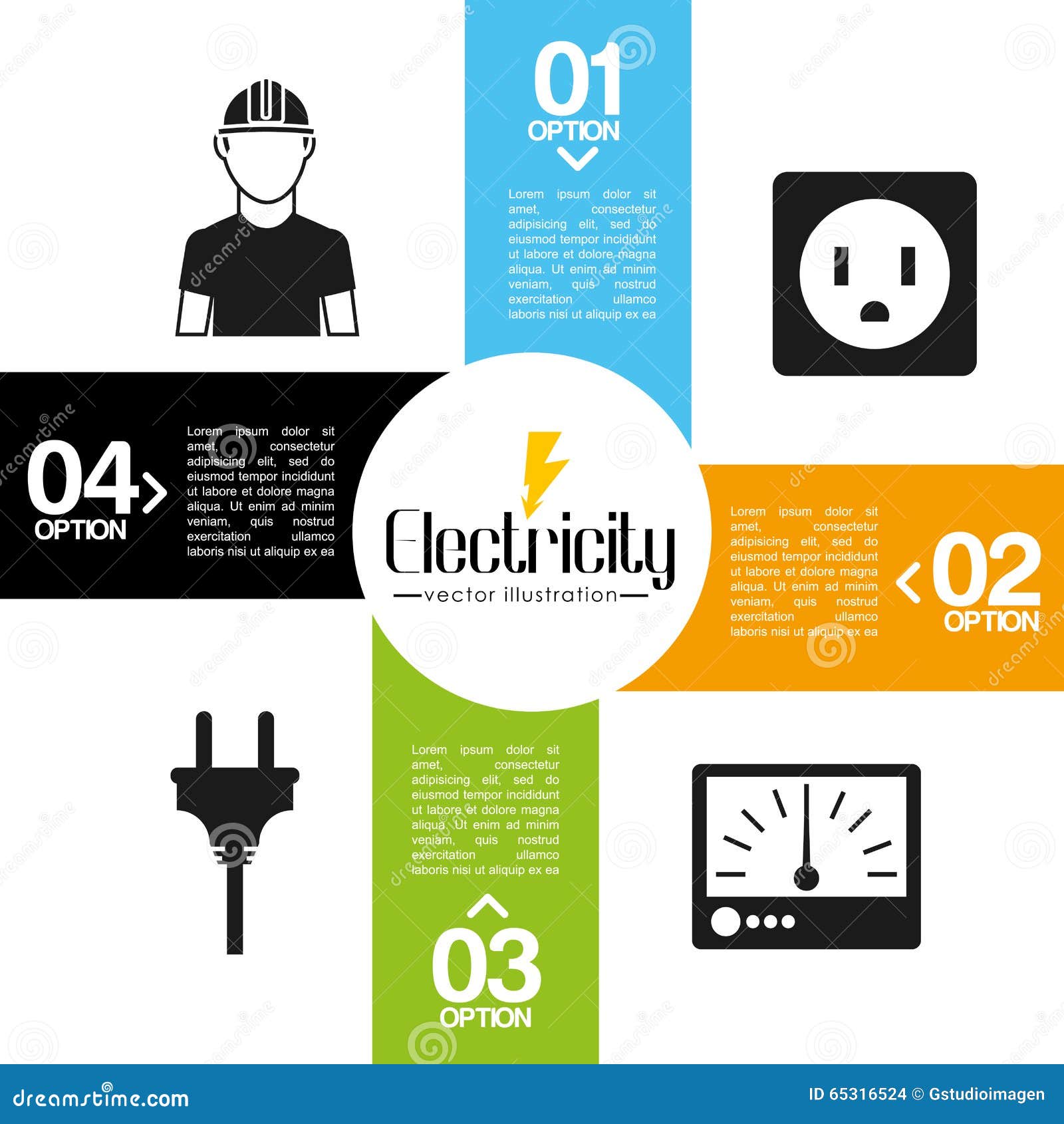 Electricity concept design stock illustration. Illustration of icon ...