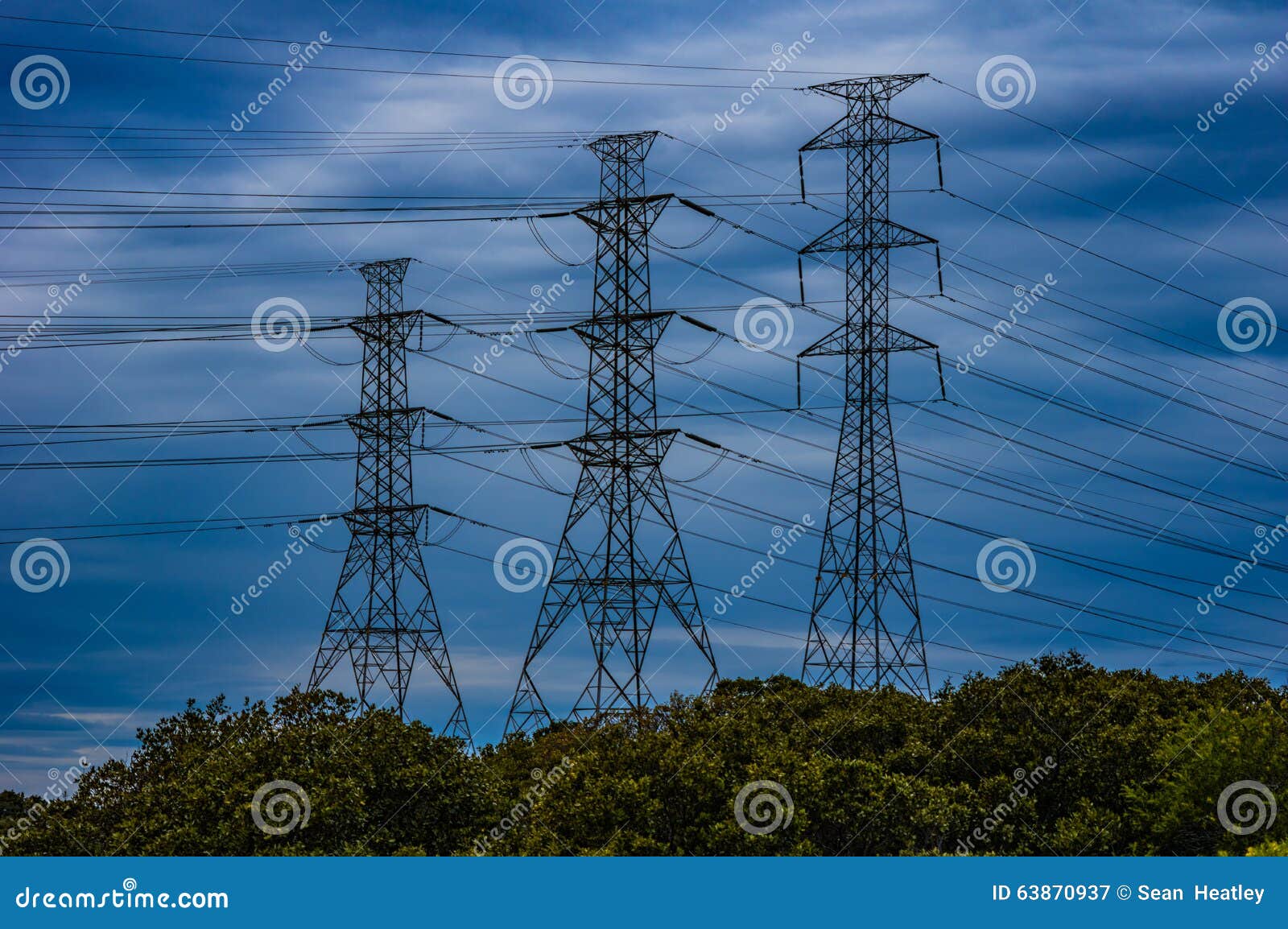 Electricity Delivery stock image. Image of grid, electricity - 63870937