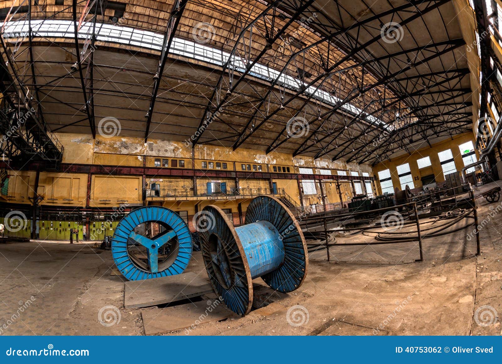 Electricity Distribution Hall in Metal Industry Stock Photo - Image of ...