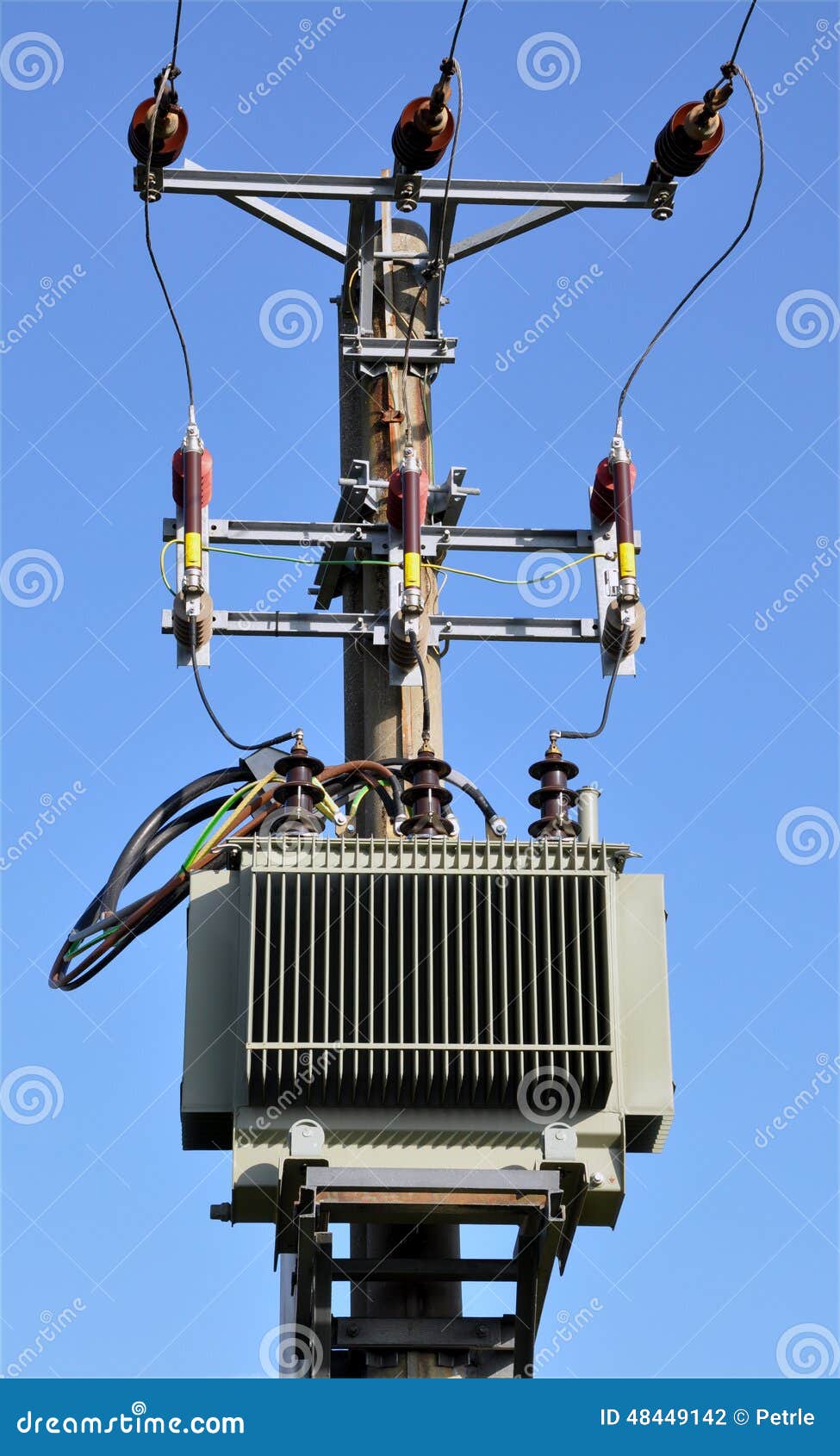 Electricity distribution stock photo. Image of transformers - 48449142