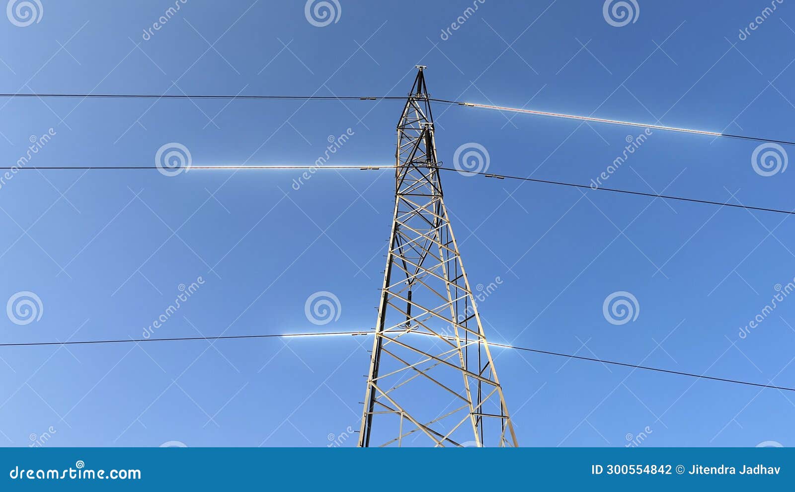 Electricity Distribution and Transmission Lines Stock Photo - Image of ...