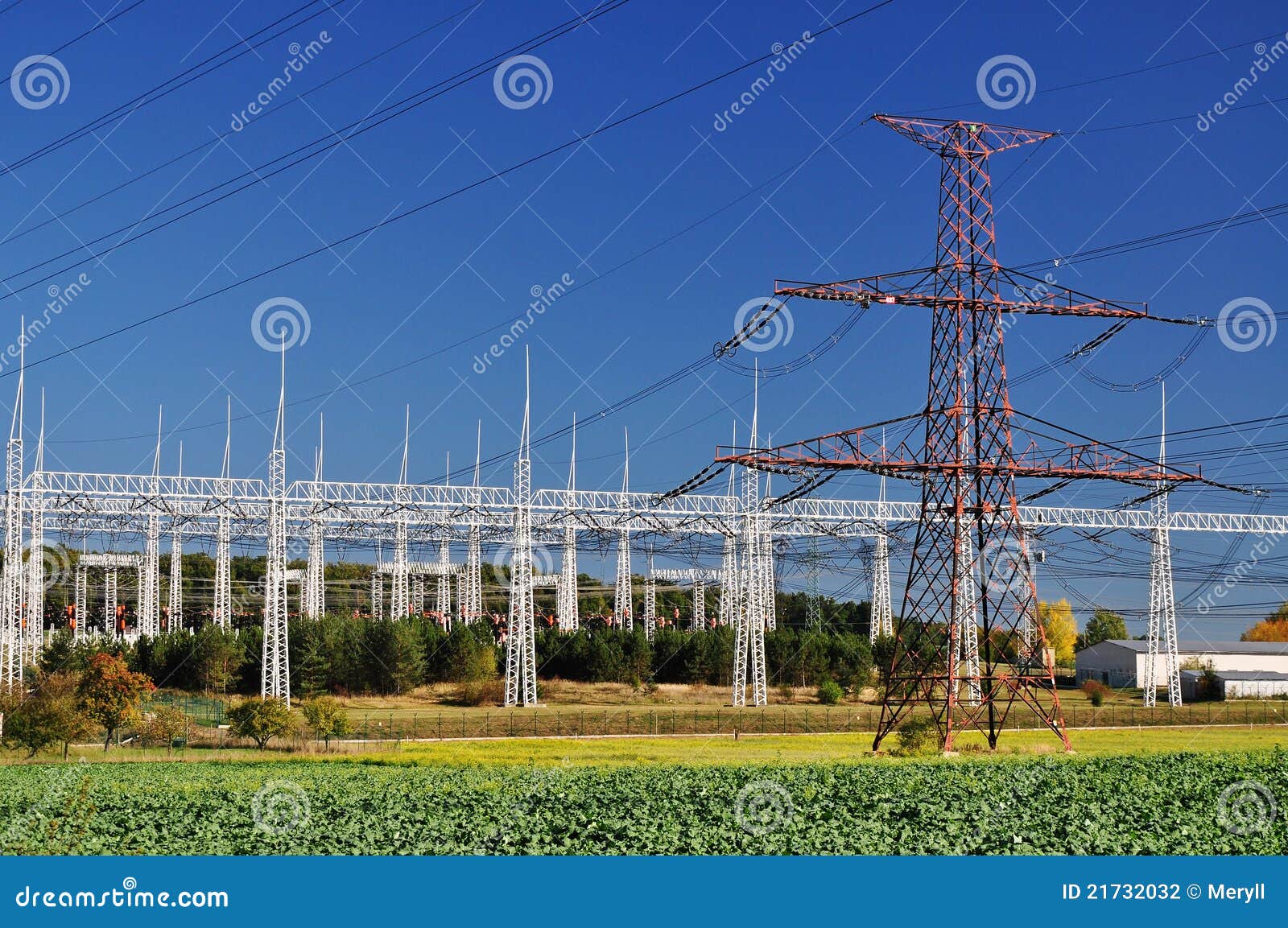 Electricity, Electric Station Stock Photo - Image of power, industry ...