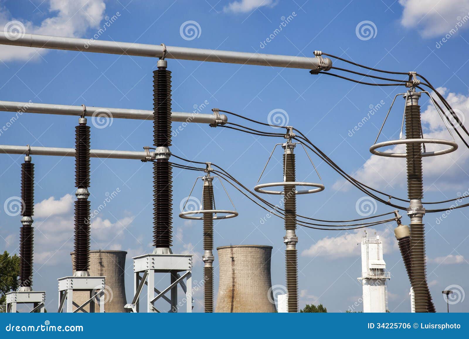 Electricity stock photo. Image of substation, power, surge - 34225706