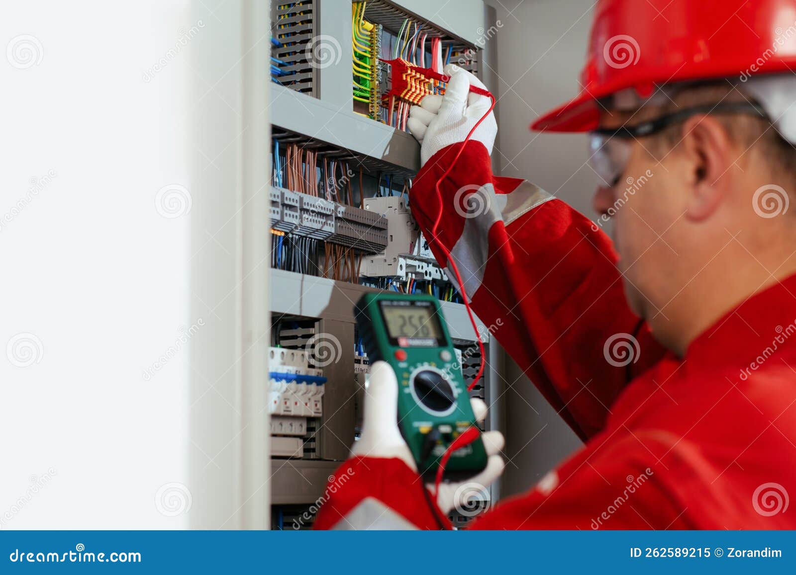 Electricity and Electrical Maintenance Service, Engineer Hand Holding ...