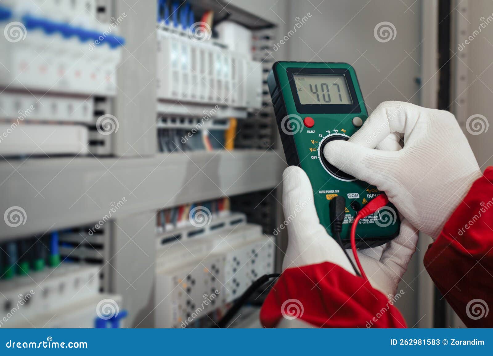 Electricity and Electrical Maintenance Service, Engineer Hand Holding ...