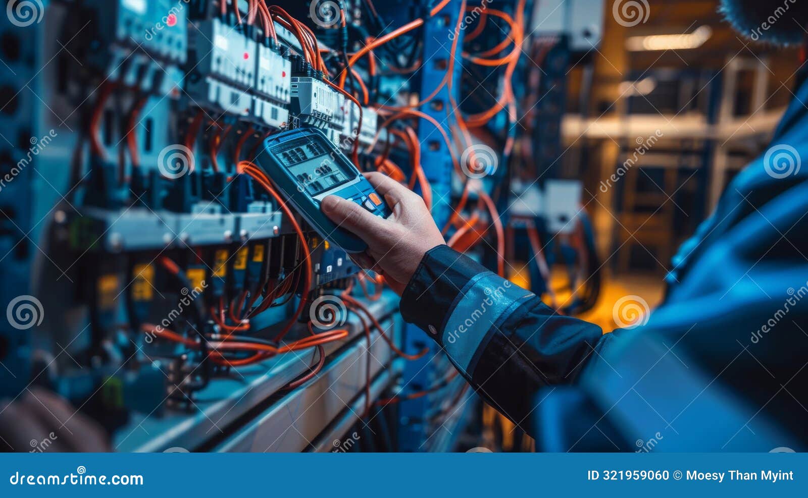 Electrical Maintenance Icon Set. Electricity Installation Work Sign ...