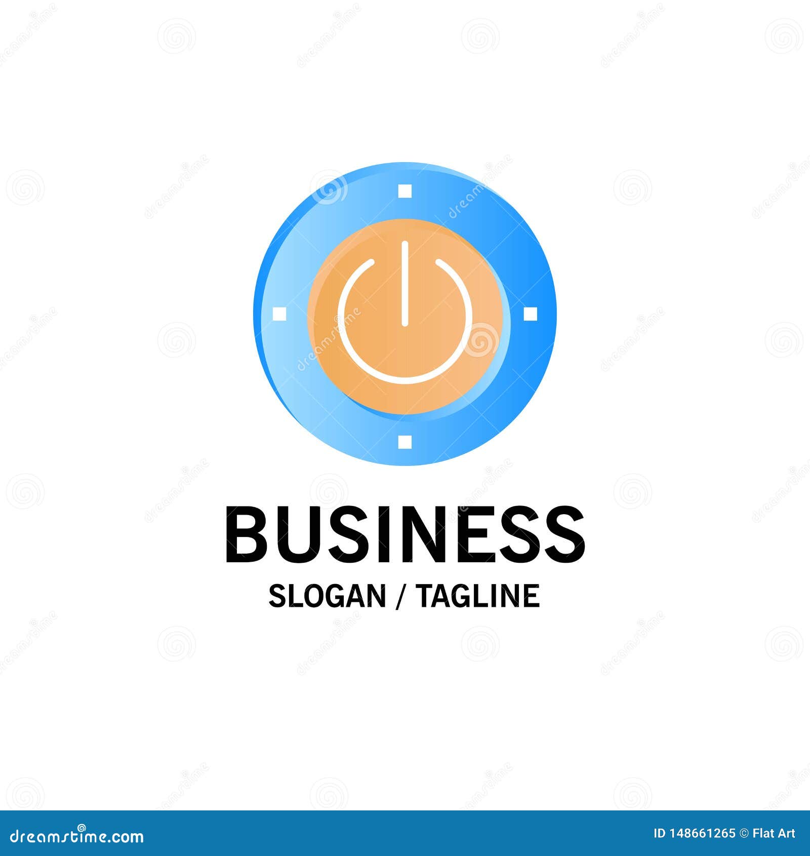 Electricity, Energy, Power, Computing Business Logo Template. Flat ...